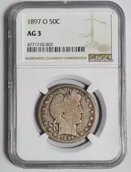 Collectors Corner - 1897-O 50C AG3 NGC - #63211086
