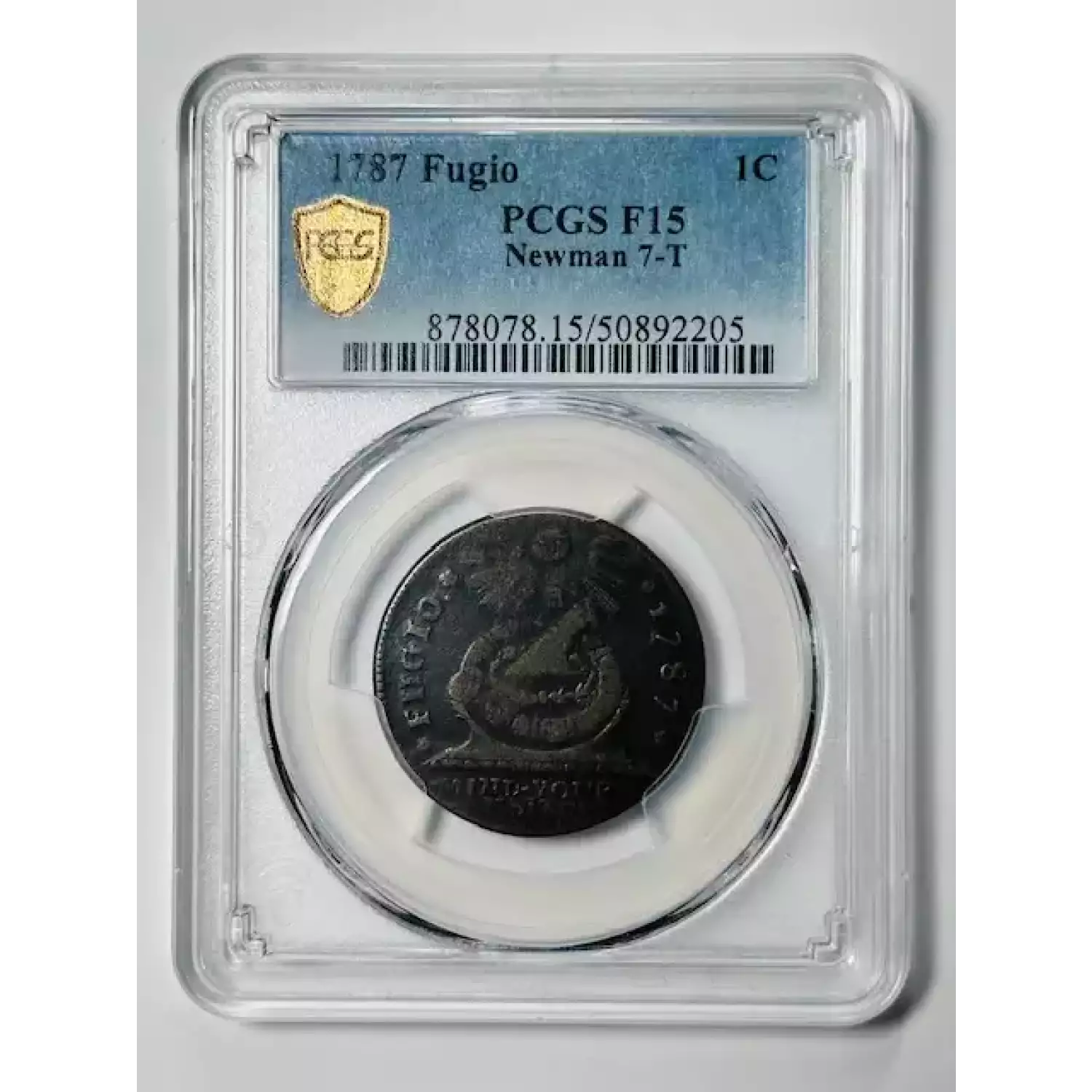 1787 Contract Issues Fugio Coppers PCGS F-15 BN States United, 4 ...