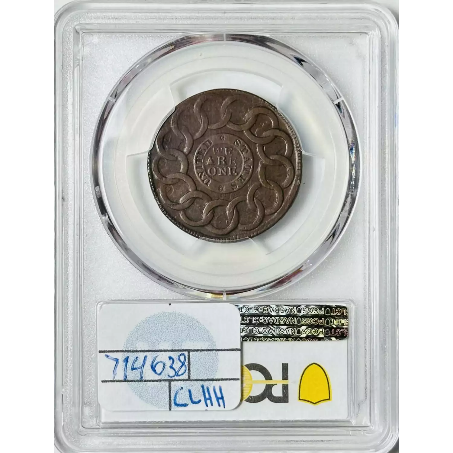 1787 Contract Issues Fugio Coppers PCGS AU-58 BN United States, 4 Cinq ...