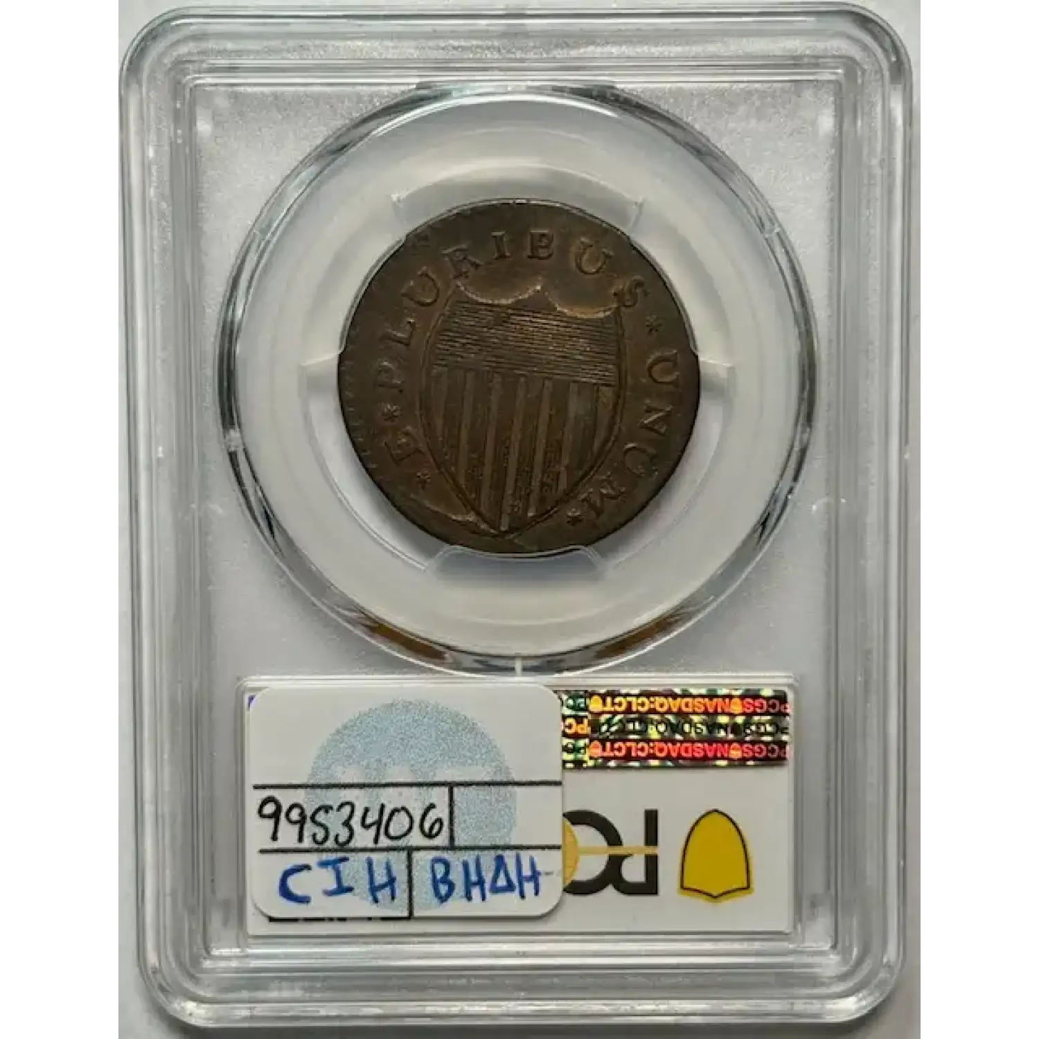 1787 Post Colonial Issues New Jersey Coppers - Copper PCGS XF-40 BN Lg ...