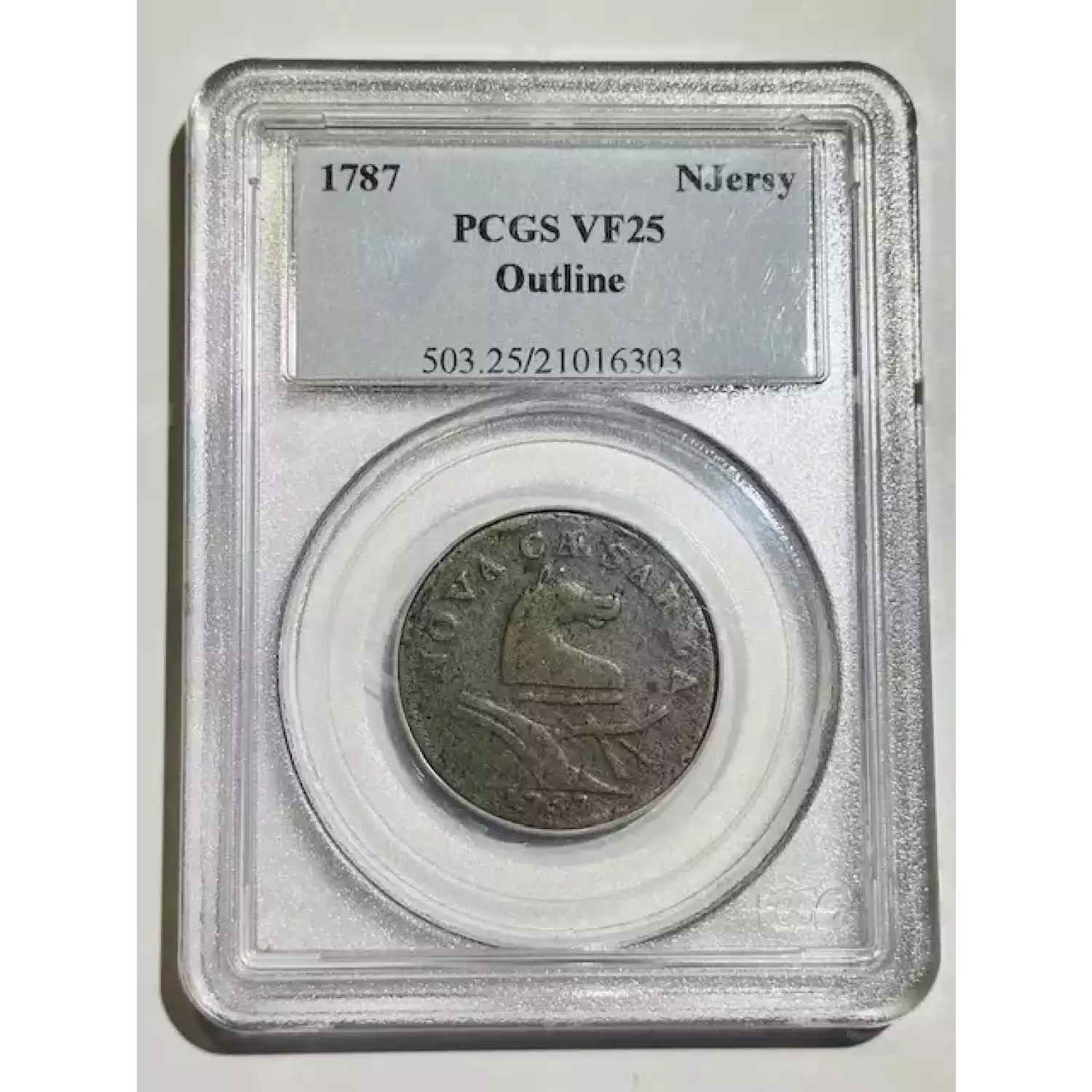 1787 Post Colonial Issues New Jersey Coppers - Copper PCGS VF-25 BN ...