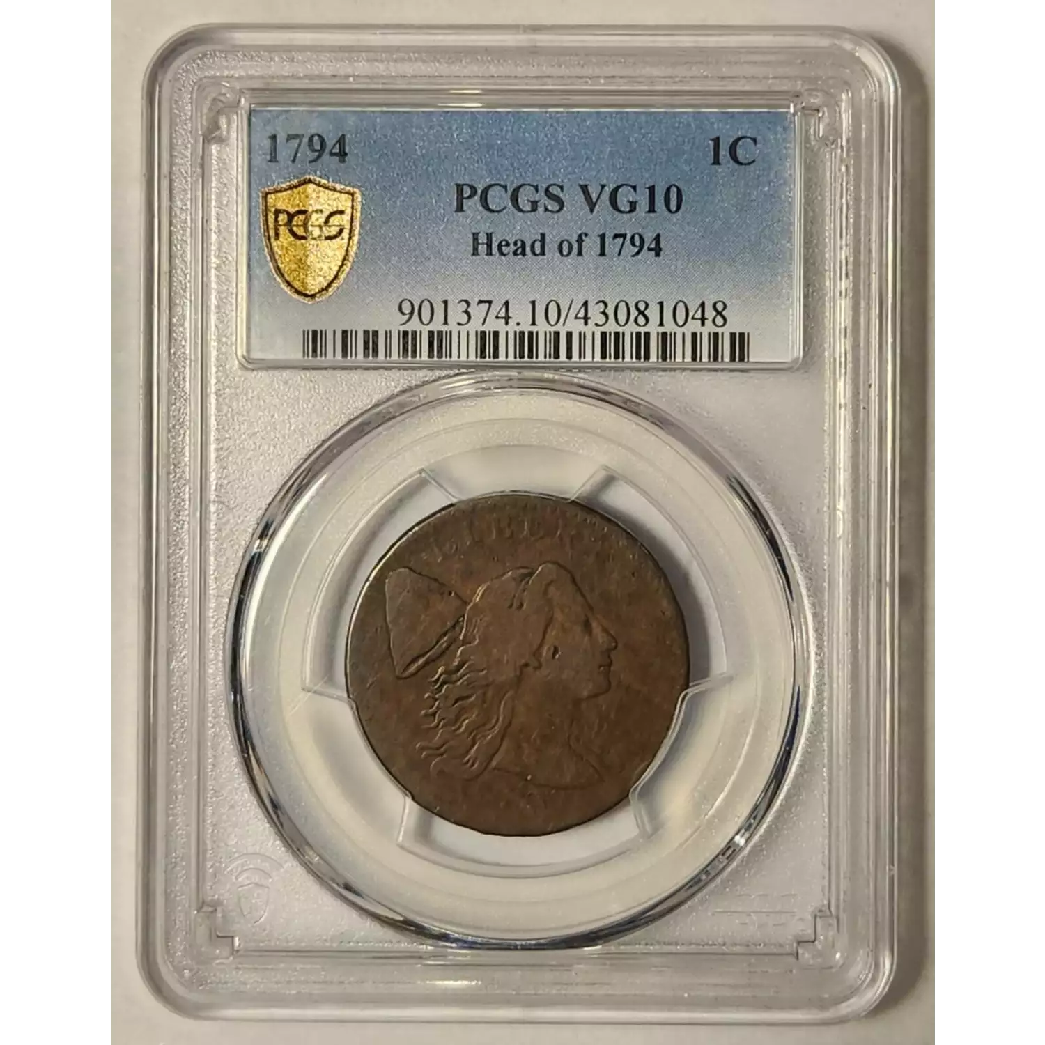 1794 Head of 1794 BN PCGS VG-10 - Bob Paul Rare Coins
