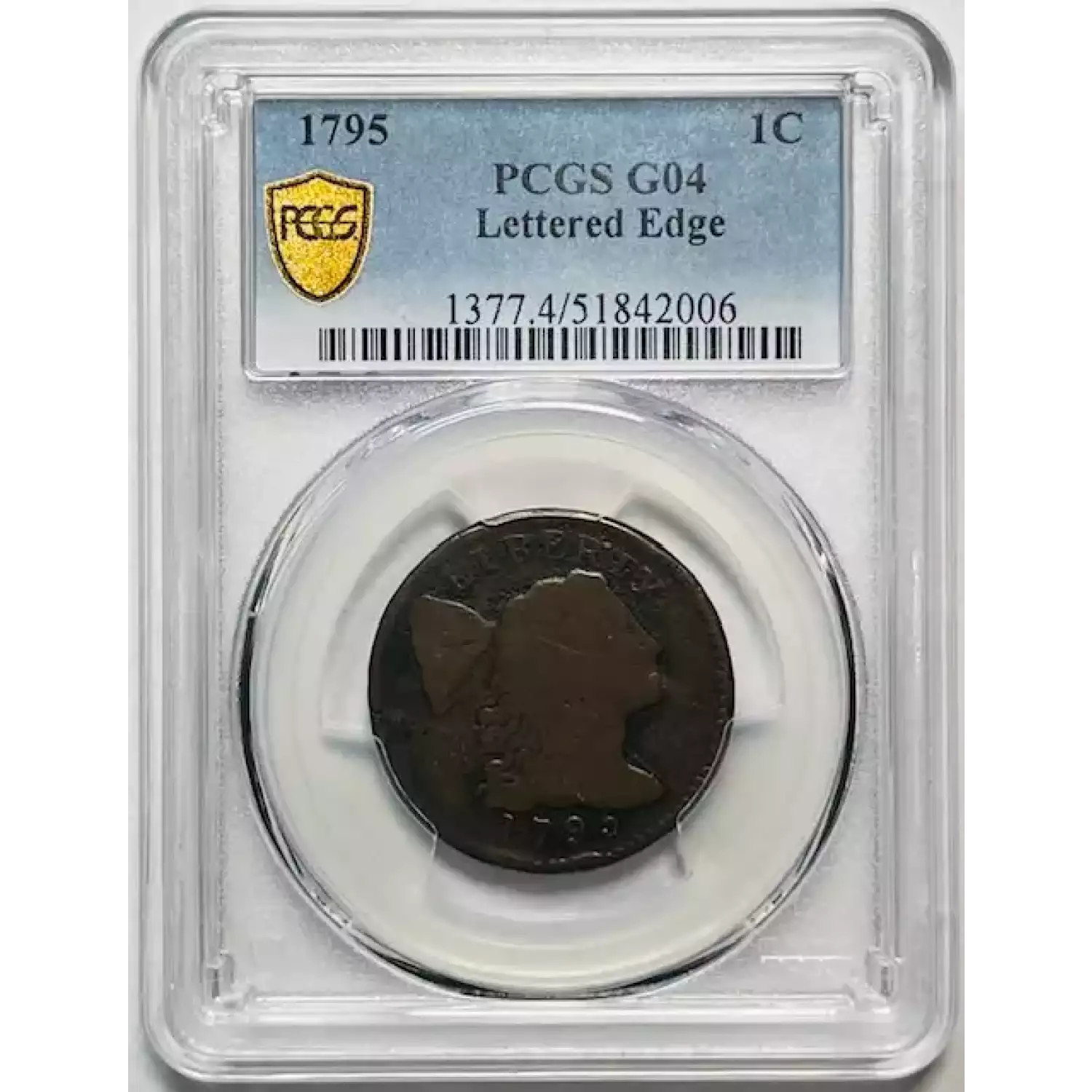 1795 Large Cents Liberty Cap PCGS G-4 BN Lettered Edge - Bob Paul Rare ...
