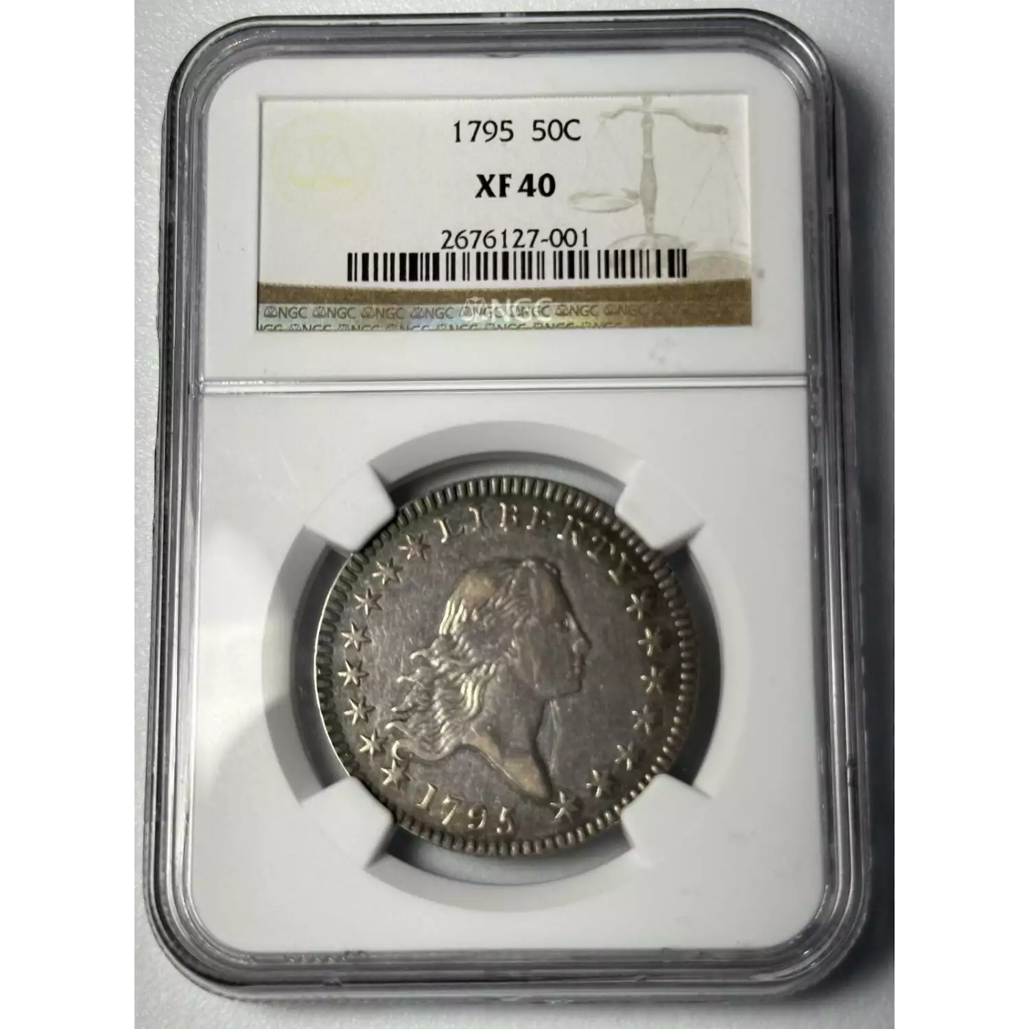1795 Half Dollars Flowing Hair NGC XF-40 Gorgeous Rare Coin! - Bob Paul Rare Coins