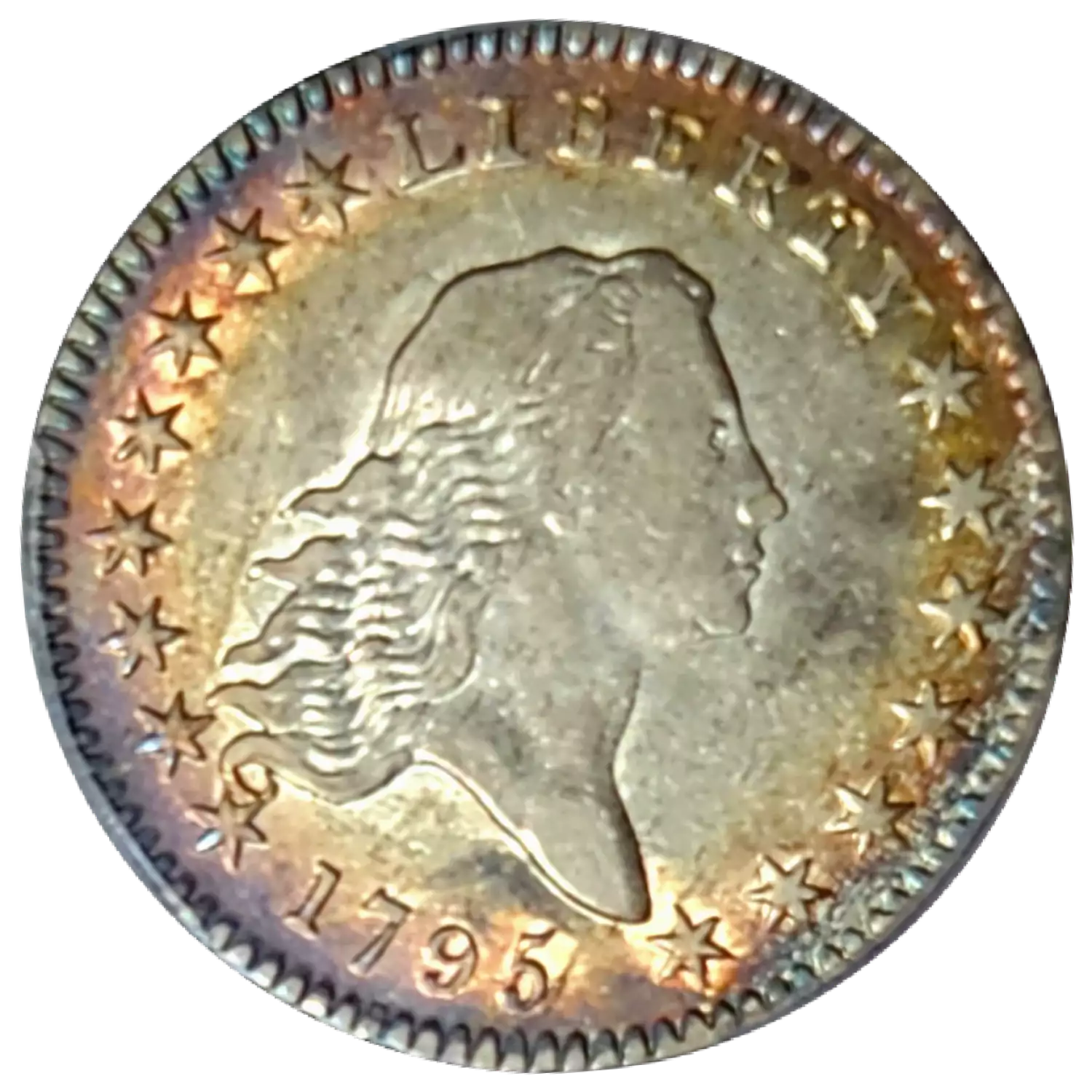 1795 Half Dollars Flowing Hair PCGS AU-55 2 Leaves - Overton 105a CAC - Bob Paul Rare Coins