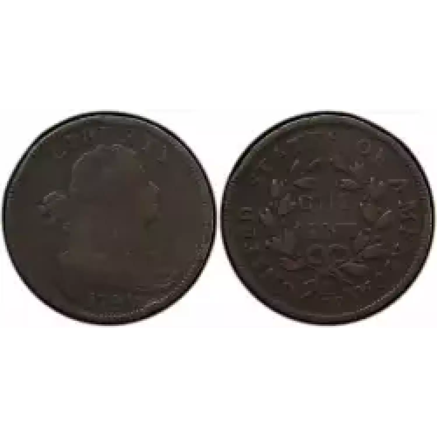 1796 Large Cents Draped Bust PCGS G-6 BN Reverse of 1797 Sheldon 119 ...