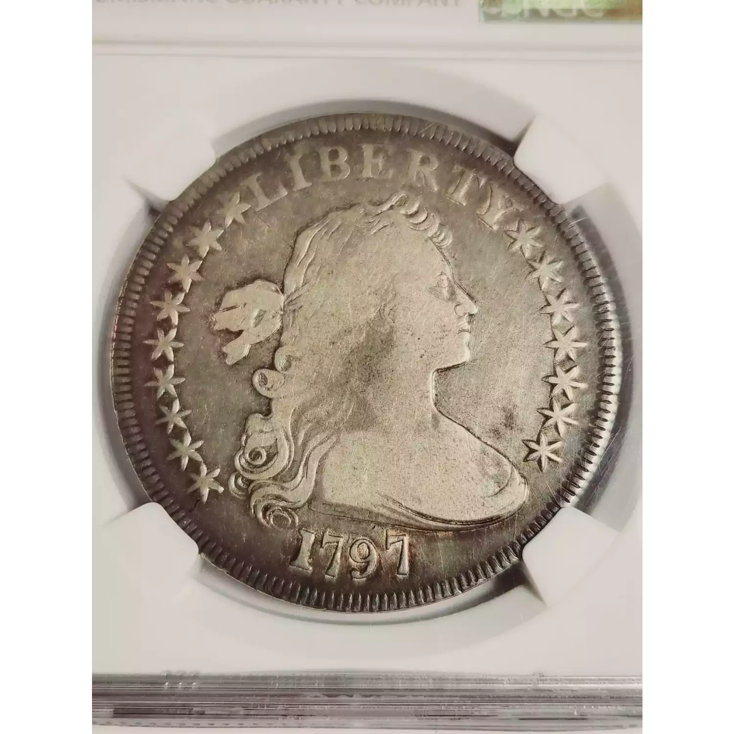 1797 Silver Dollars Draped Bust NGC F-12 - Bob Paul Rare Coins