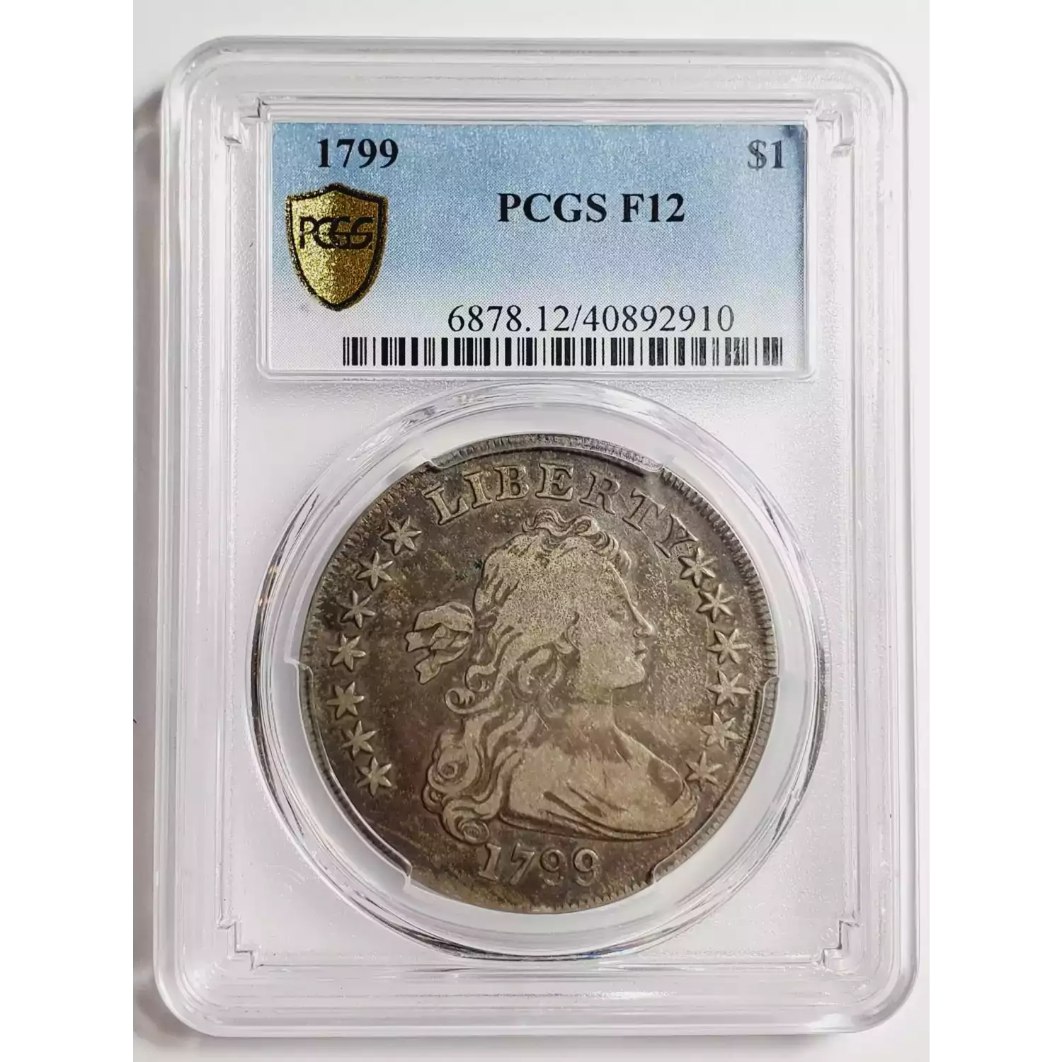 1799 Silver Dollars Draped Bust PCGS F-12 - Bob Paul Rare Coins