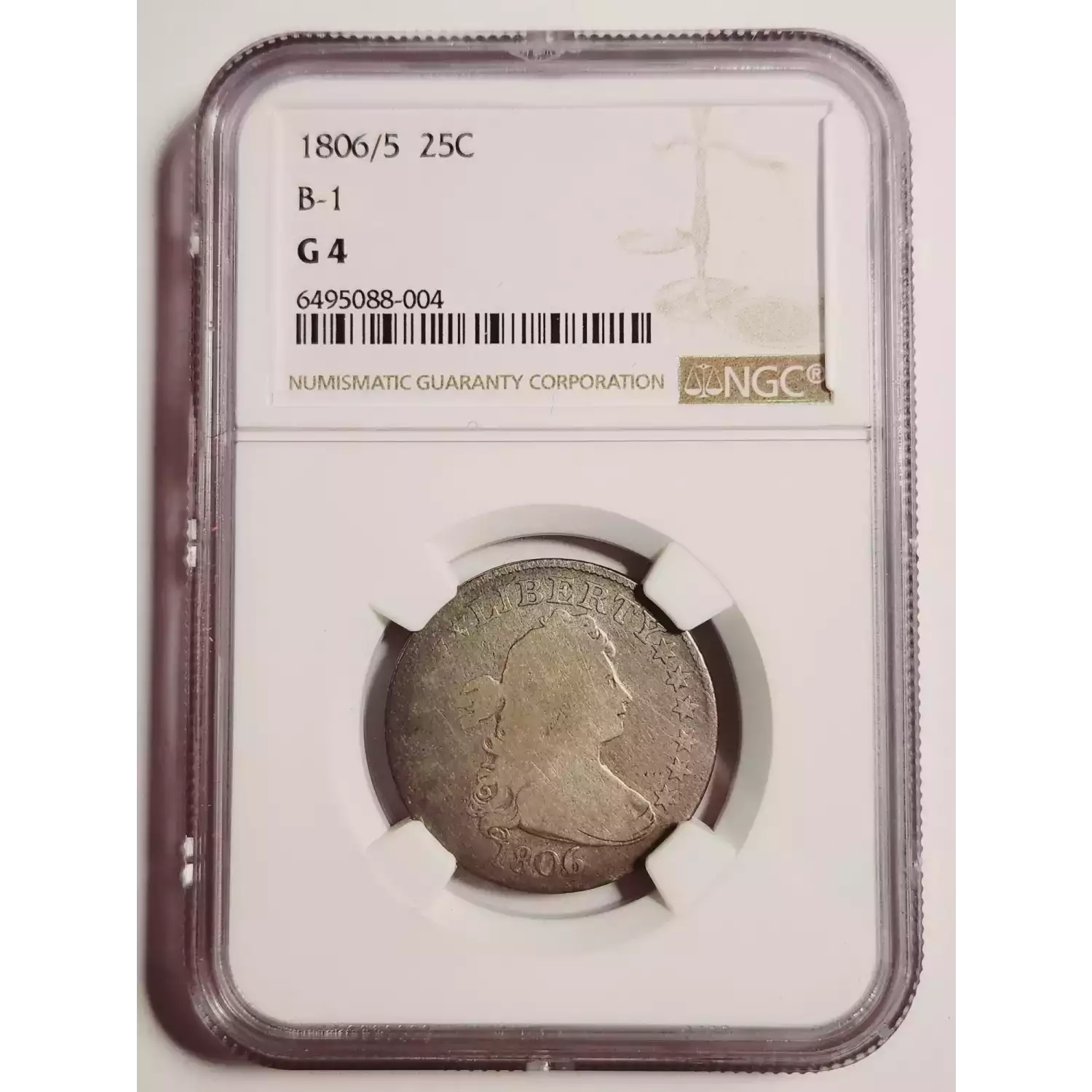 1806 Quarter Dollars Draped Bust NGC G-4 /5 B-1 - Bob Paul Rare Coins