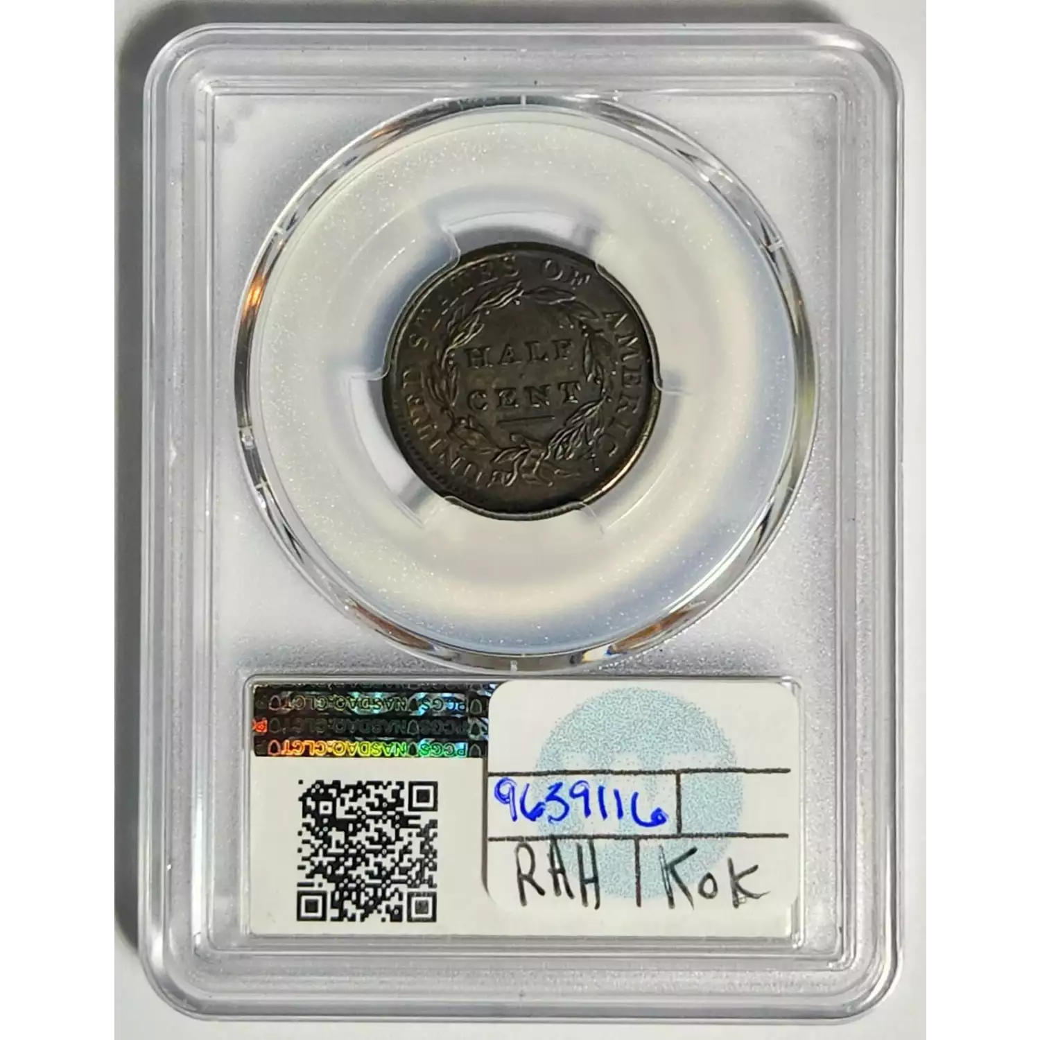 1809/6 Half Cent Classic Head PCGS AU-50 BN 9 over Inverted 9 - Bob ...