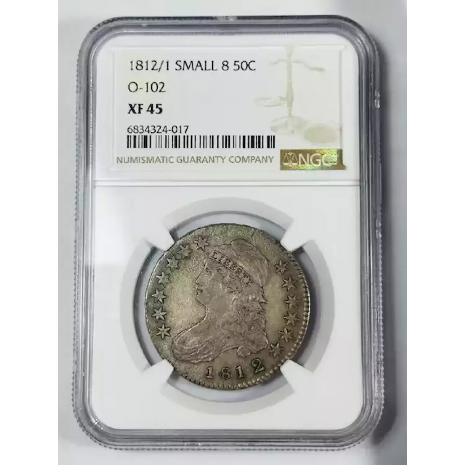 1812 Capped Bust Half Dollars NGC XF-45 /1 O-102 - Bob Paul Rare Coins