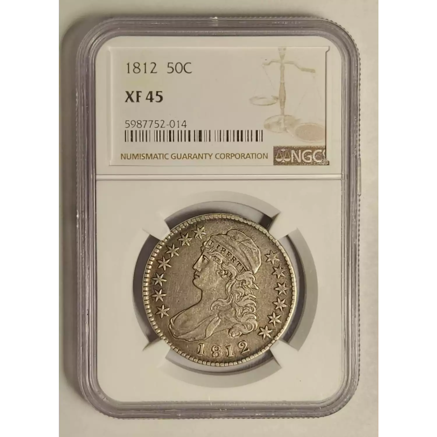 1812 Capped Bust Half Dollars NGC XF-45 - ROTATED REV. - Bob Paul Rare ...