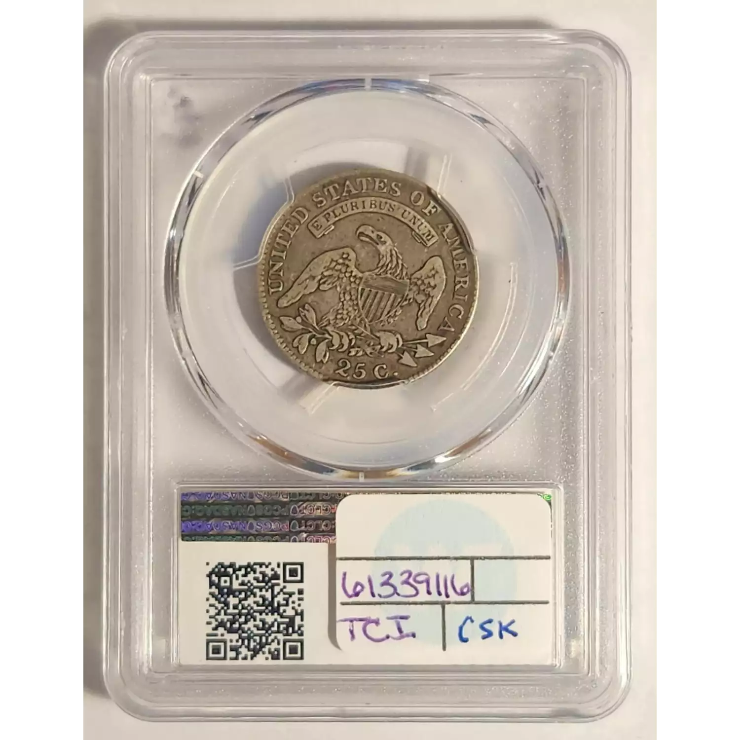 1818 Capped Bust Quarter Dollars PCGS F-15 SMALL LETTERS CAC - Bob Paul ...
