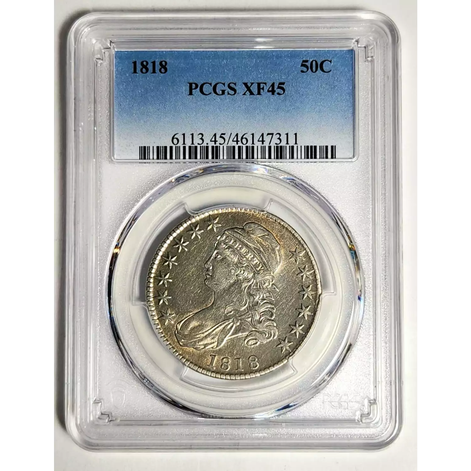 1818 Capped Bust Half Dollars PCGS XF-45 - Bob Paul Rare Coins