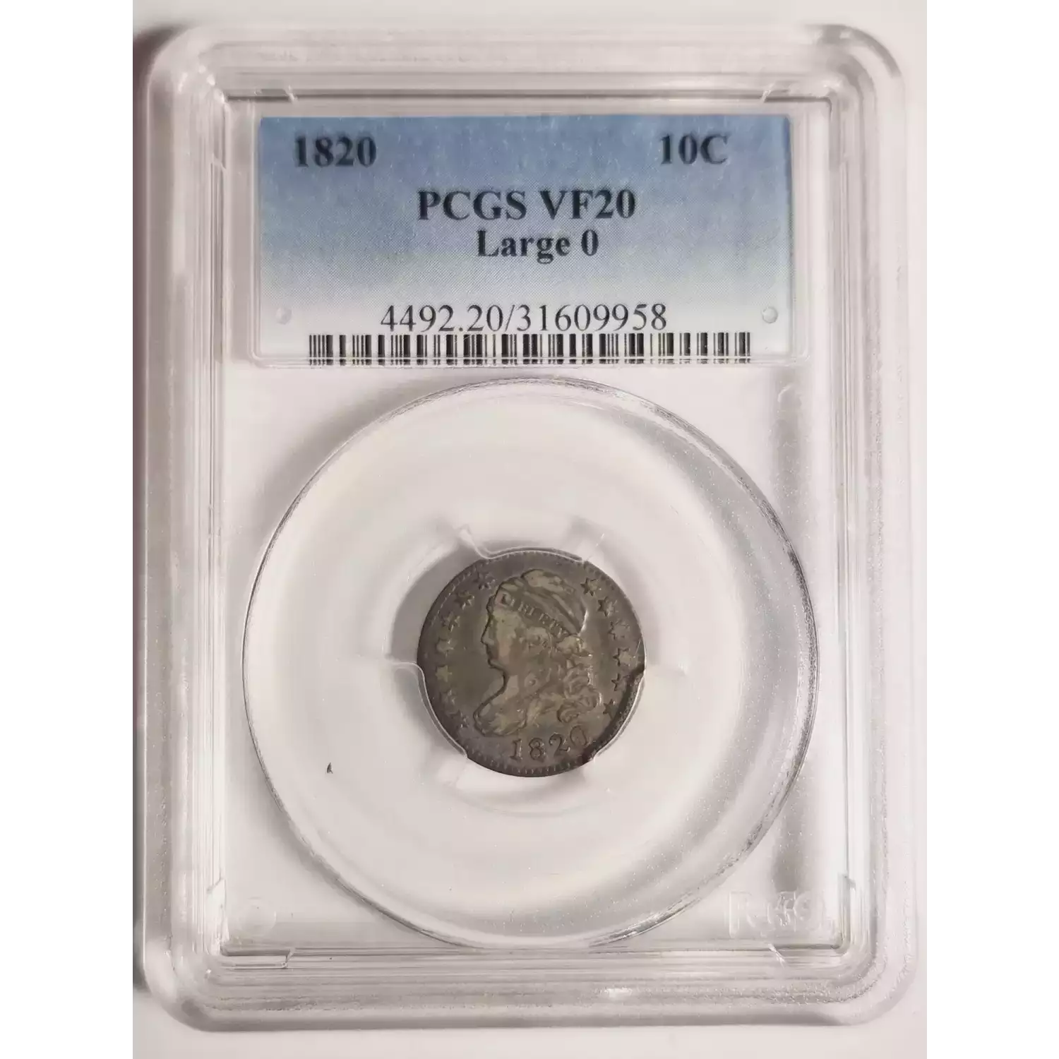 1820 Capped Bust Dimes PCGS VF-20 Large 0 - Bob Paul Rare Coins