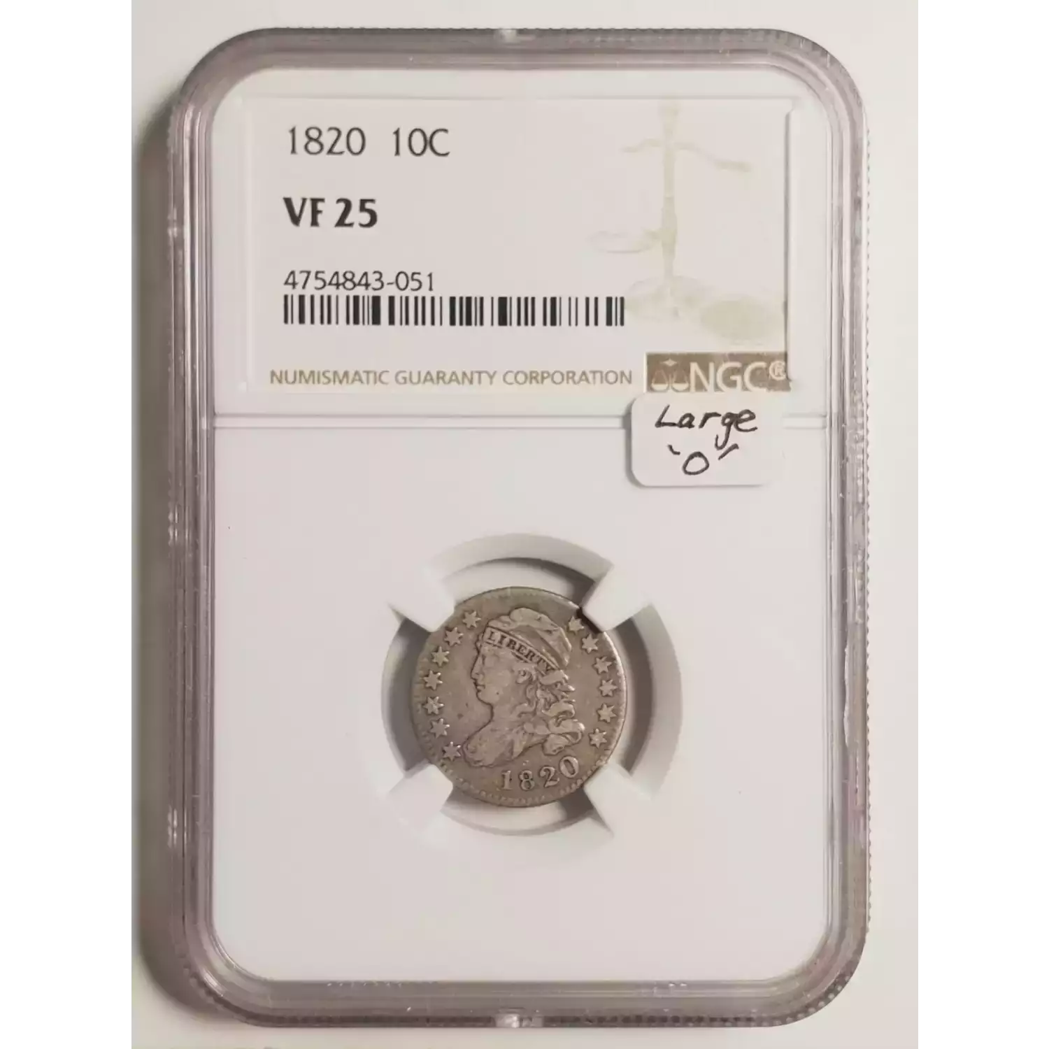 1820 Capped Bust Dimes NGC VF-25 - Bob Paul Rare Coins