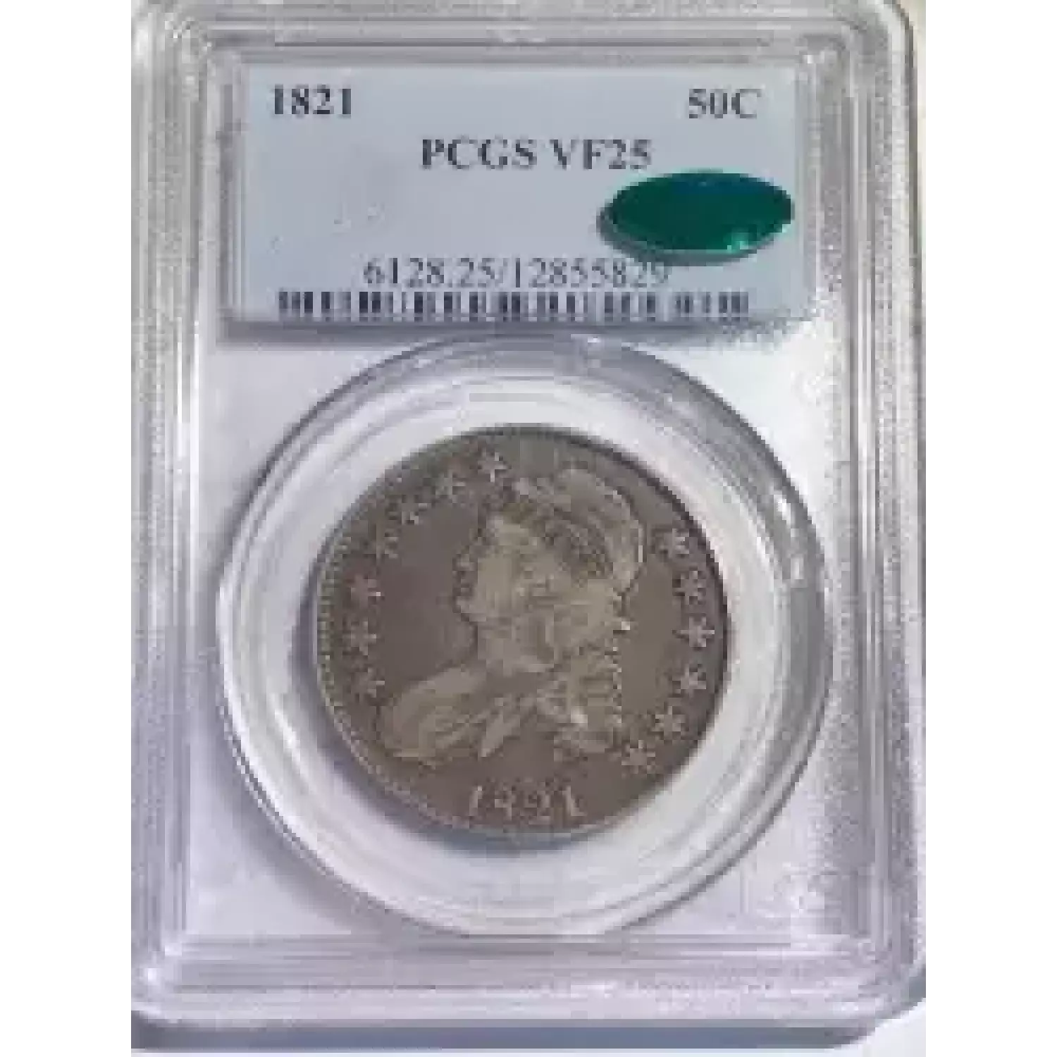 1821 Capped Bust Half Dollars PCGS VF-25 CAC - Bob Paul Rare Coins