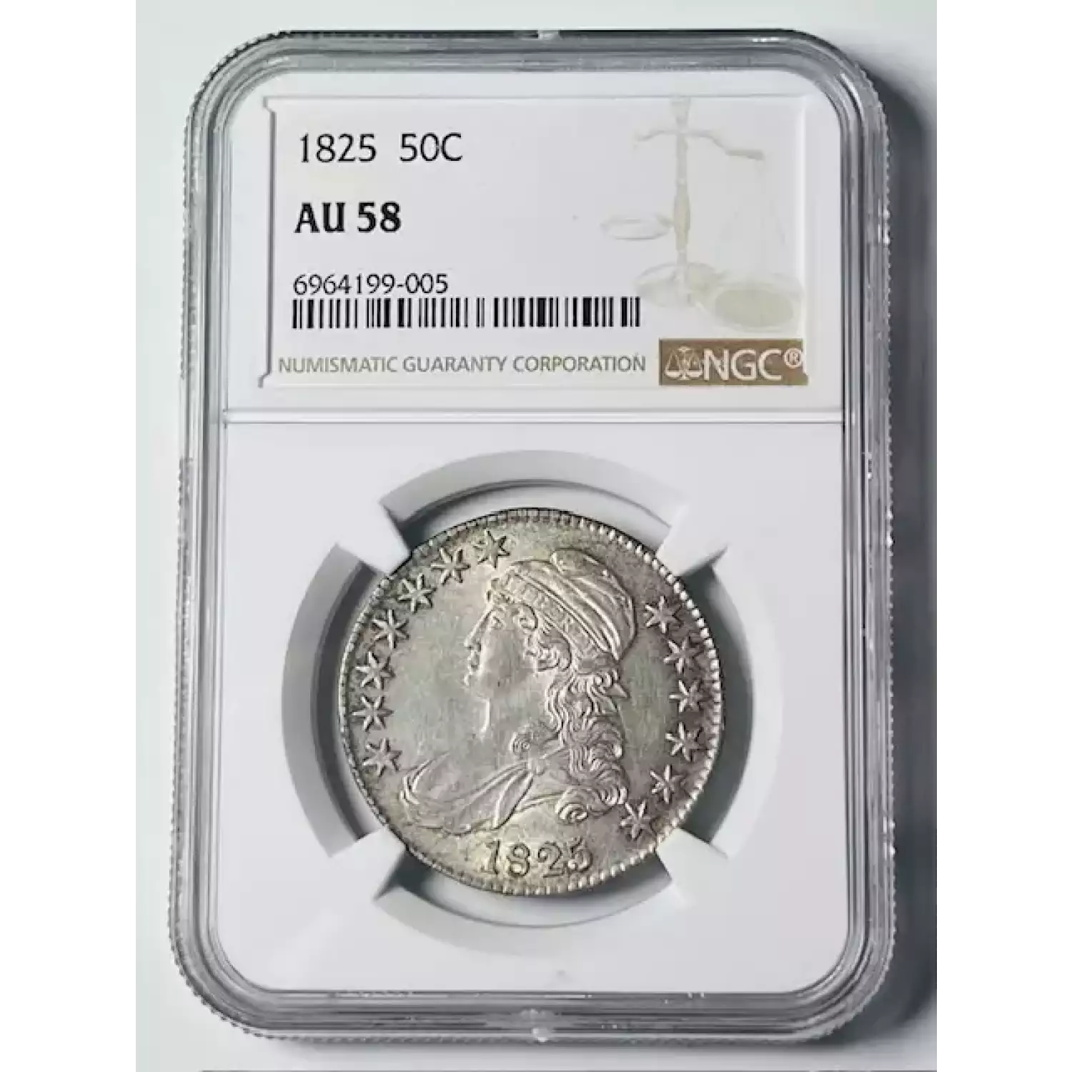 1825 Capped Bust Half Dollars NGC AU-58 - Bob Paul Rare Coins