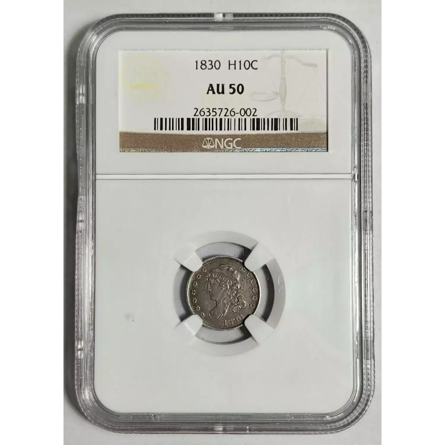 1830 Capped Bust Half Dimes NGC AU-50 - Bob Paul Rare Coins