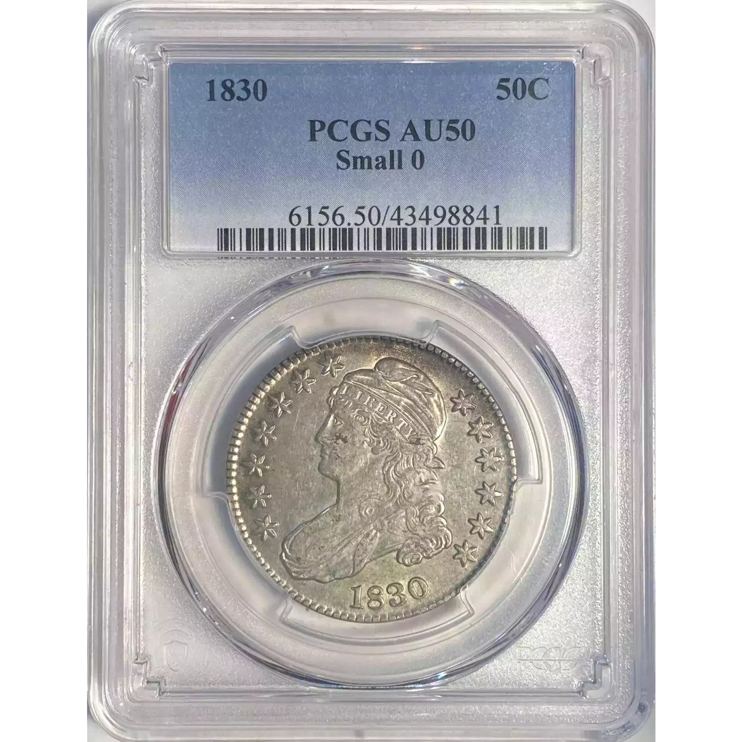 1830 Capped Bust Half Dollars PCGS AU-50 Small 0 - Bob Paul Rare Coins