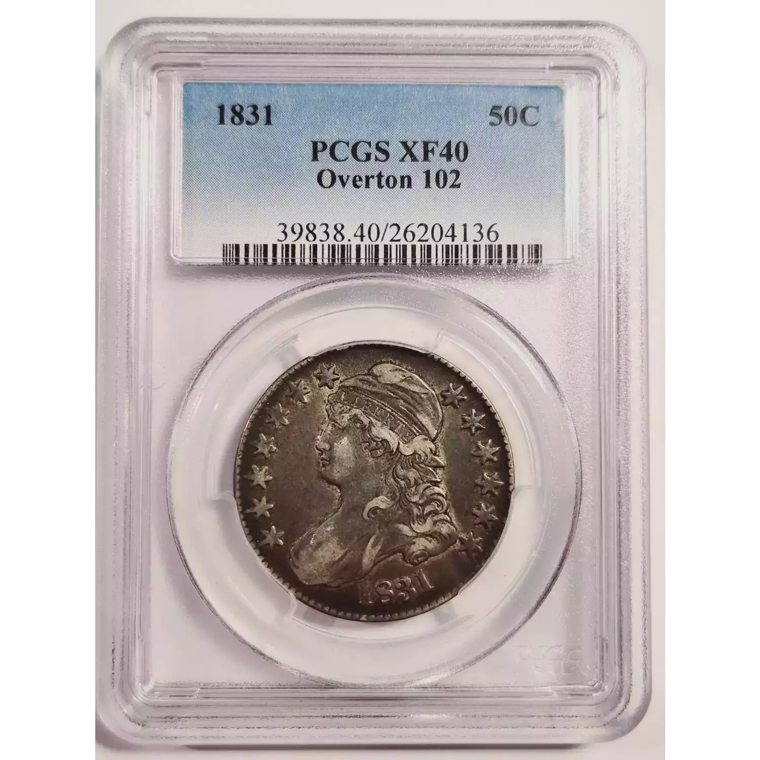 1831 Capped Bust Half Dollars PCGS XF-40 Overton 102 - Bob Paul Rare Coins