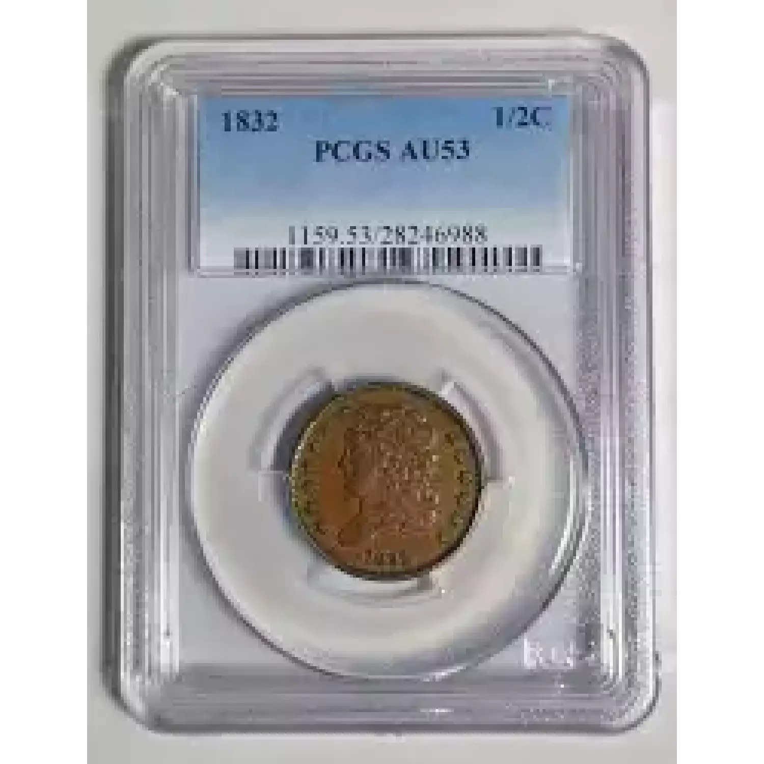 1832 Half Cent Classic Head PCGS AU-53 BN - Bob Paul Rare Coins