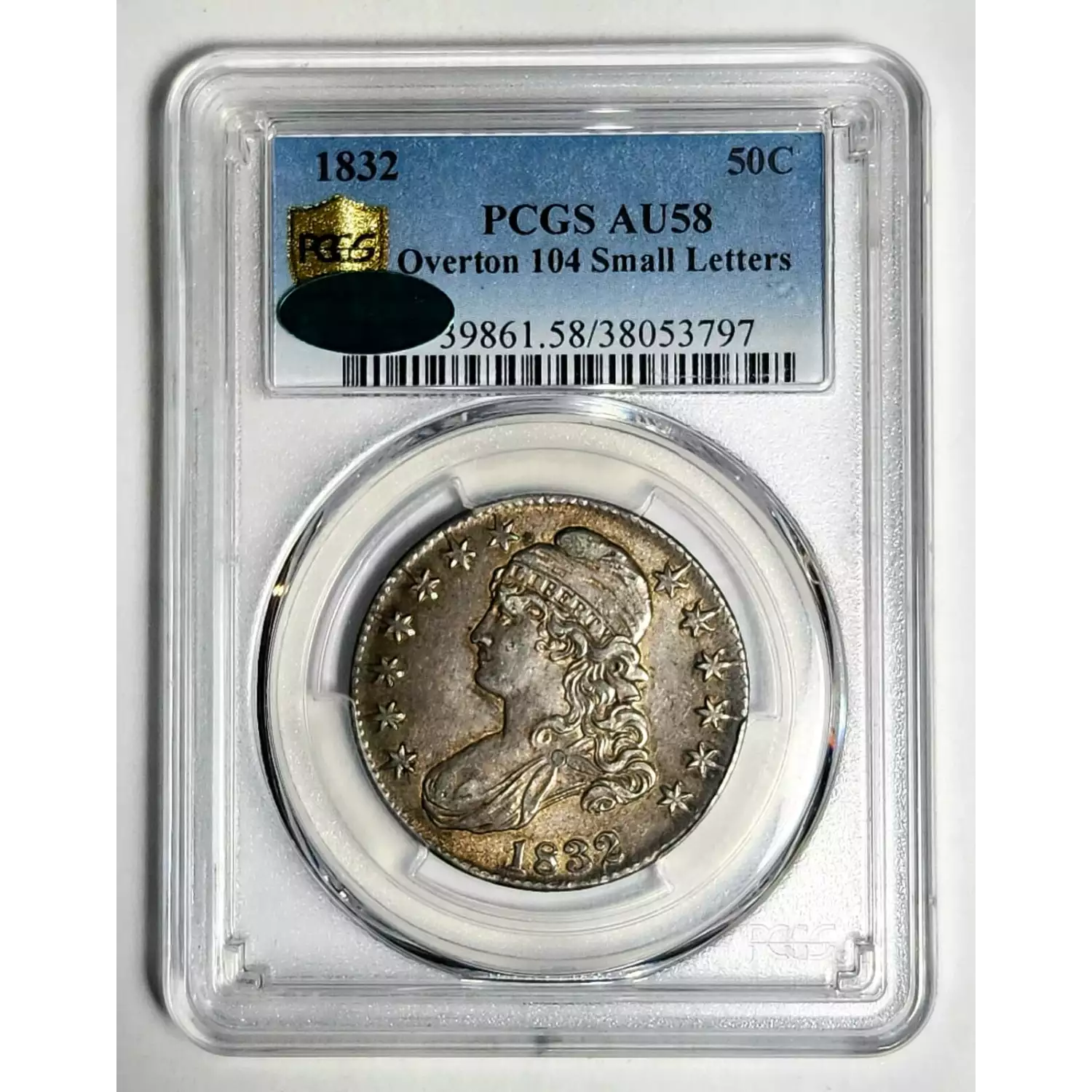 1832 Small Letters Overton 104 PCGS AU-58 - Bob Paul Rare Coins