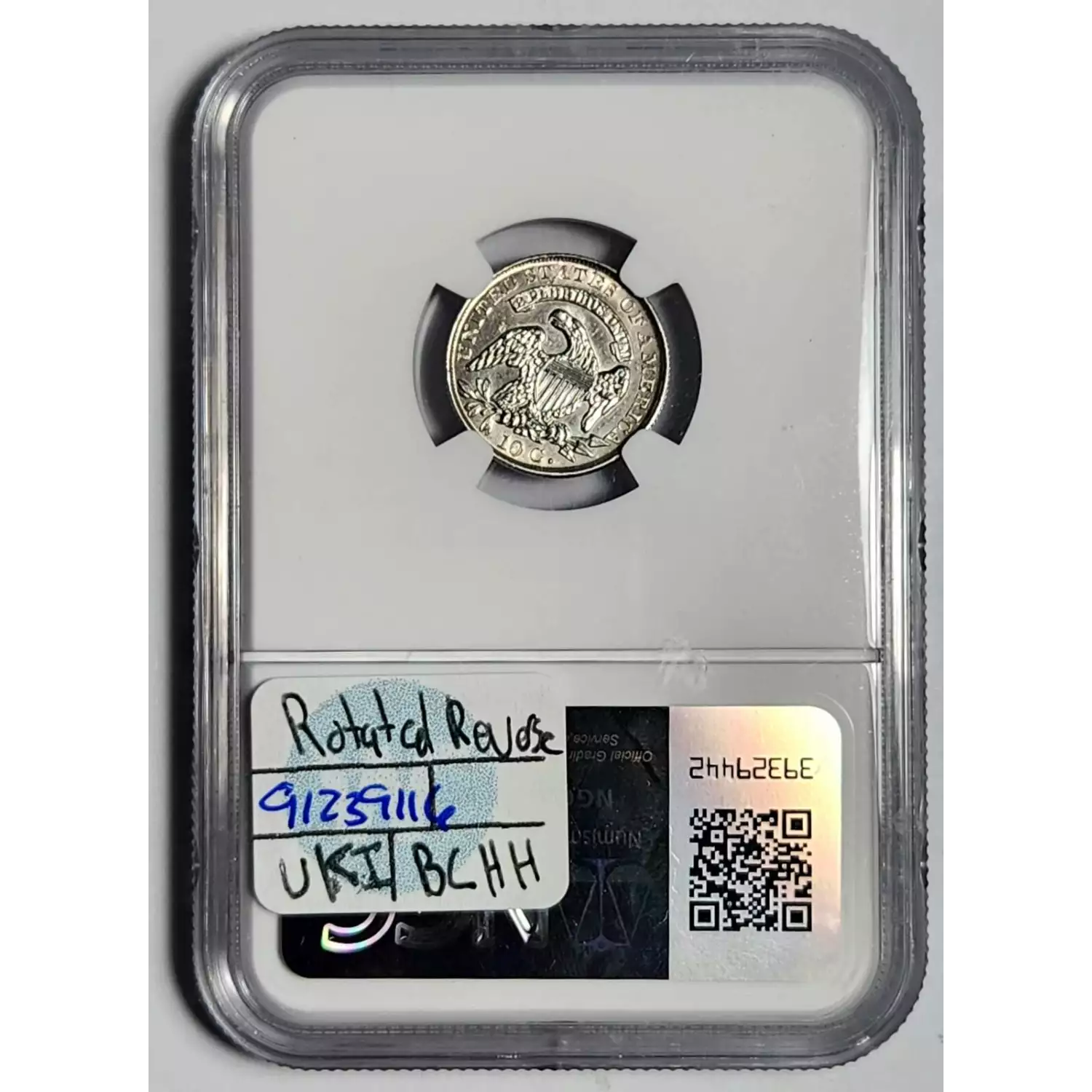 1833 Capped Bust Dimes NGC MS-62 - ROTATED REVERSE Sight White - Bob ...
