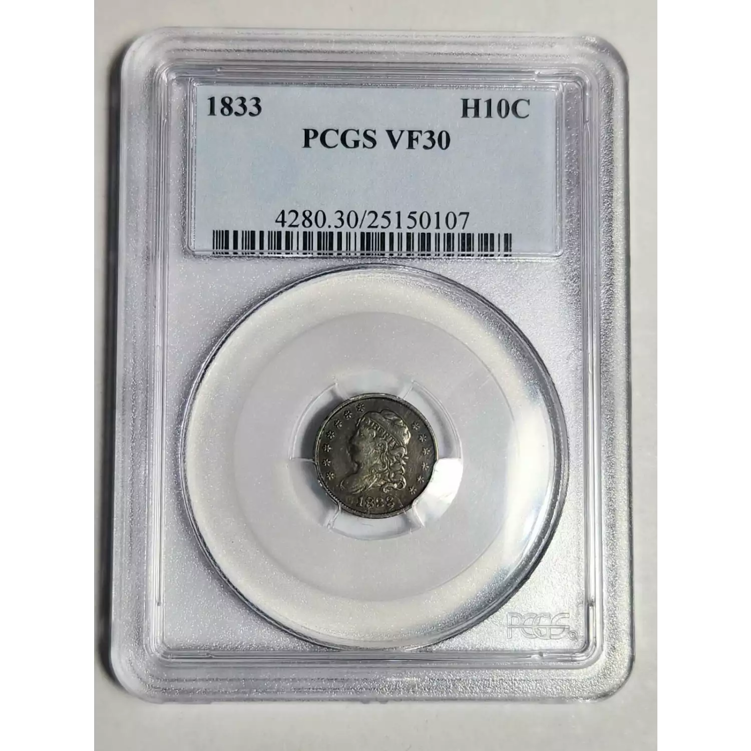 1833 Capped Bust Half Dimes PCGS VF-30 - Bob Paul Rare Coins