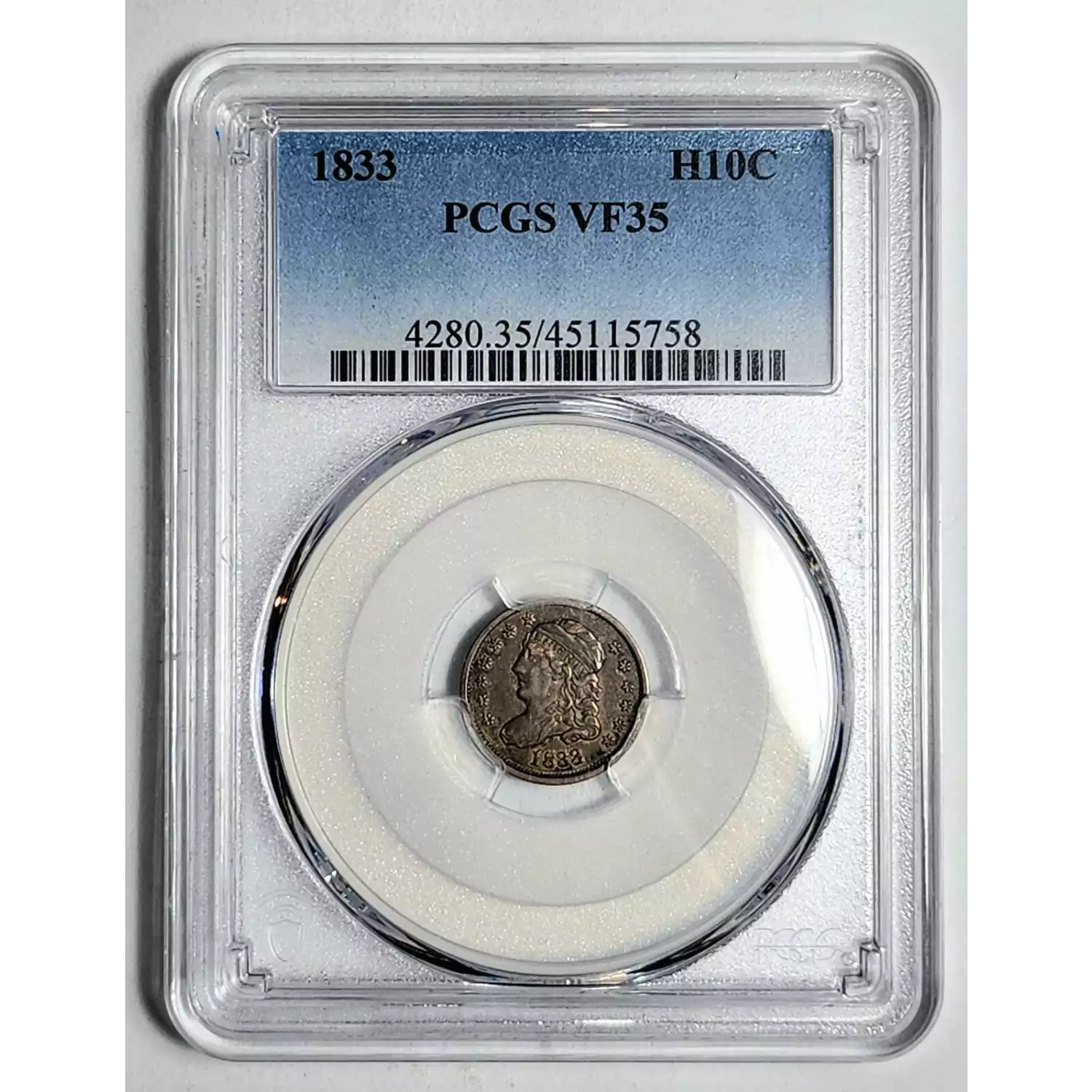 1833 Capped Bust Half Dimes PCGS VF-35 - Bob Paul Rare Coins