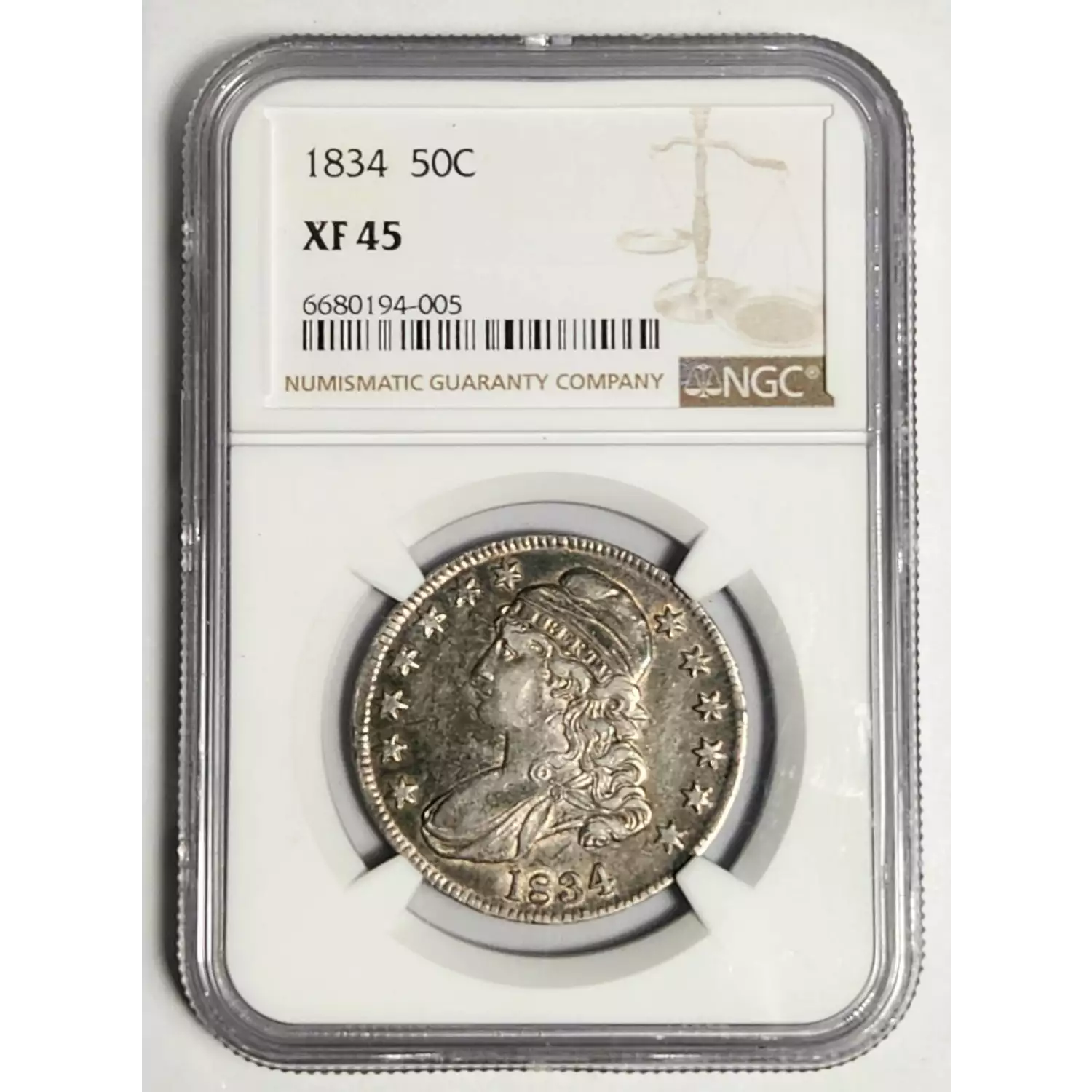 1834 Capped Bust Half Dollars NGC XF-45 - Bob Paul Rare Coins
