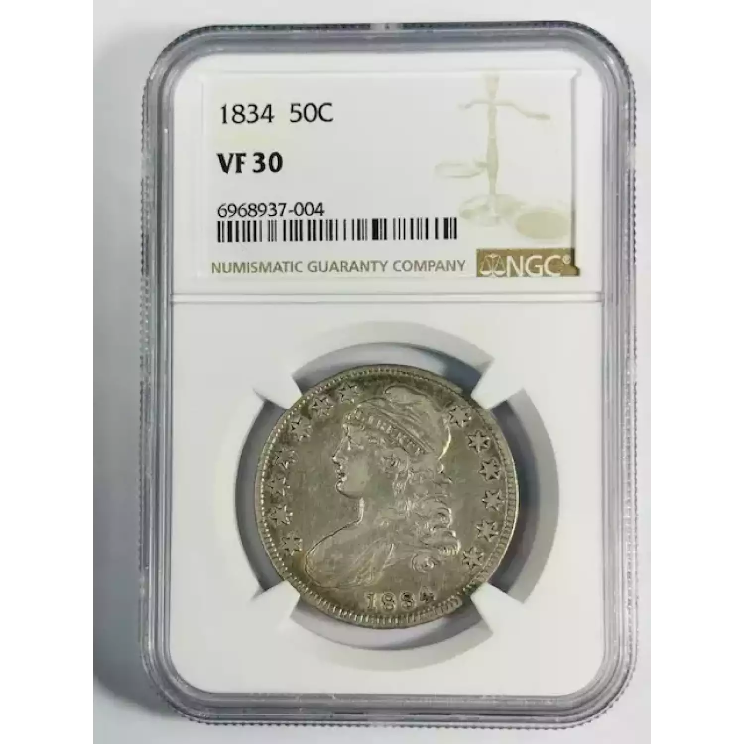 1834 Capped Bust Half Dollars NGC VF-30 Rotated Reverse - Bob Paul Rare Coins