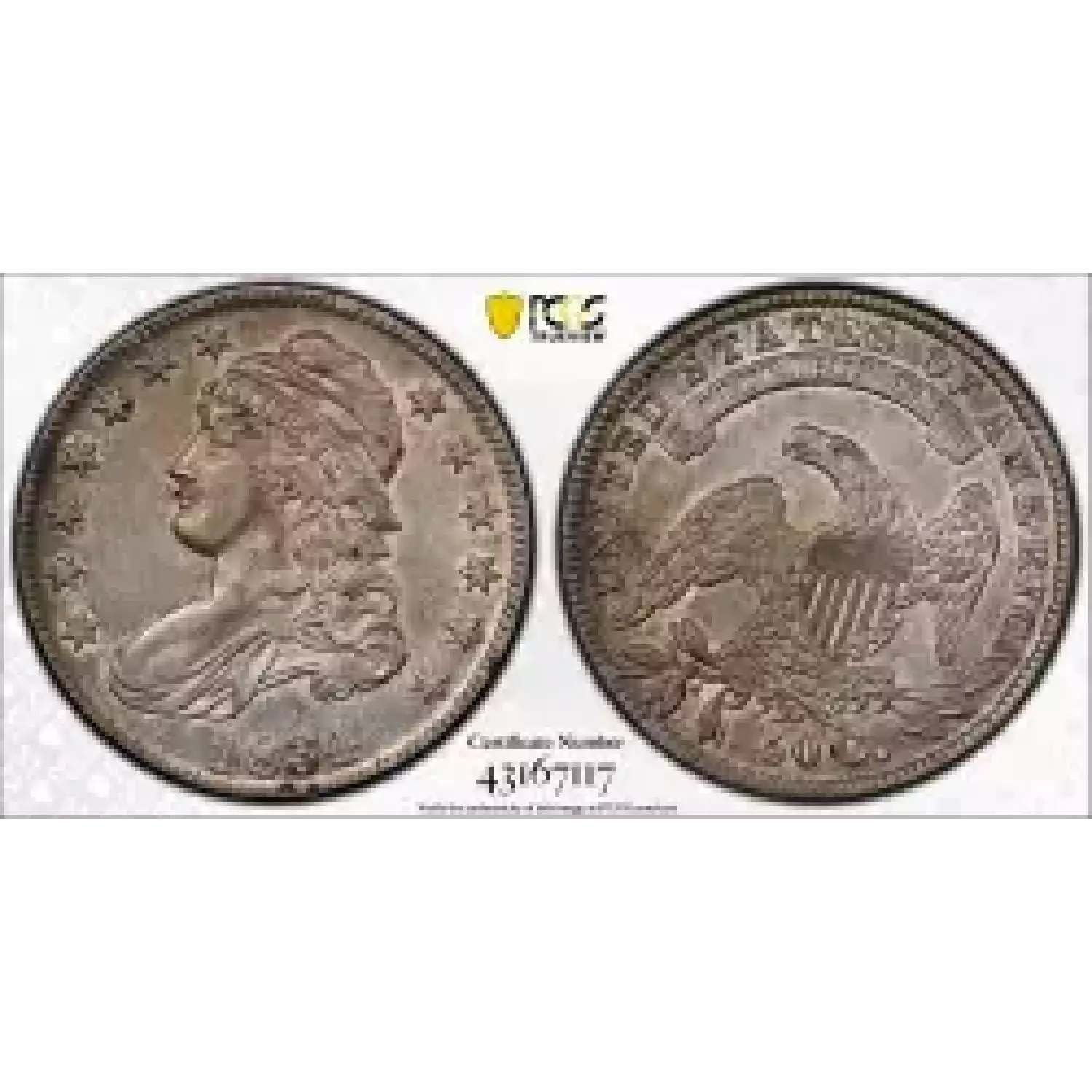 1834 Capped Bust Half Dollars PCGS AU-50 Large Date, Small Letters - Bob Paul Rare Coins