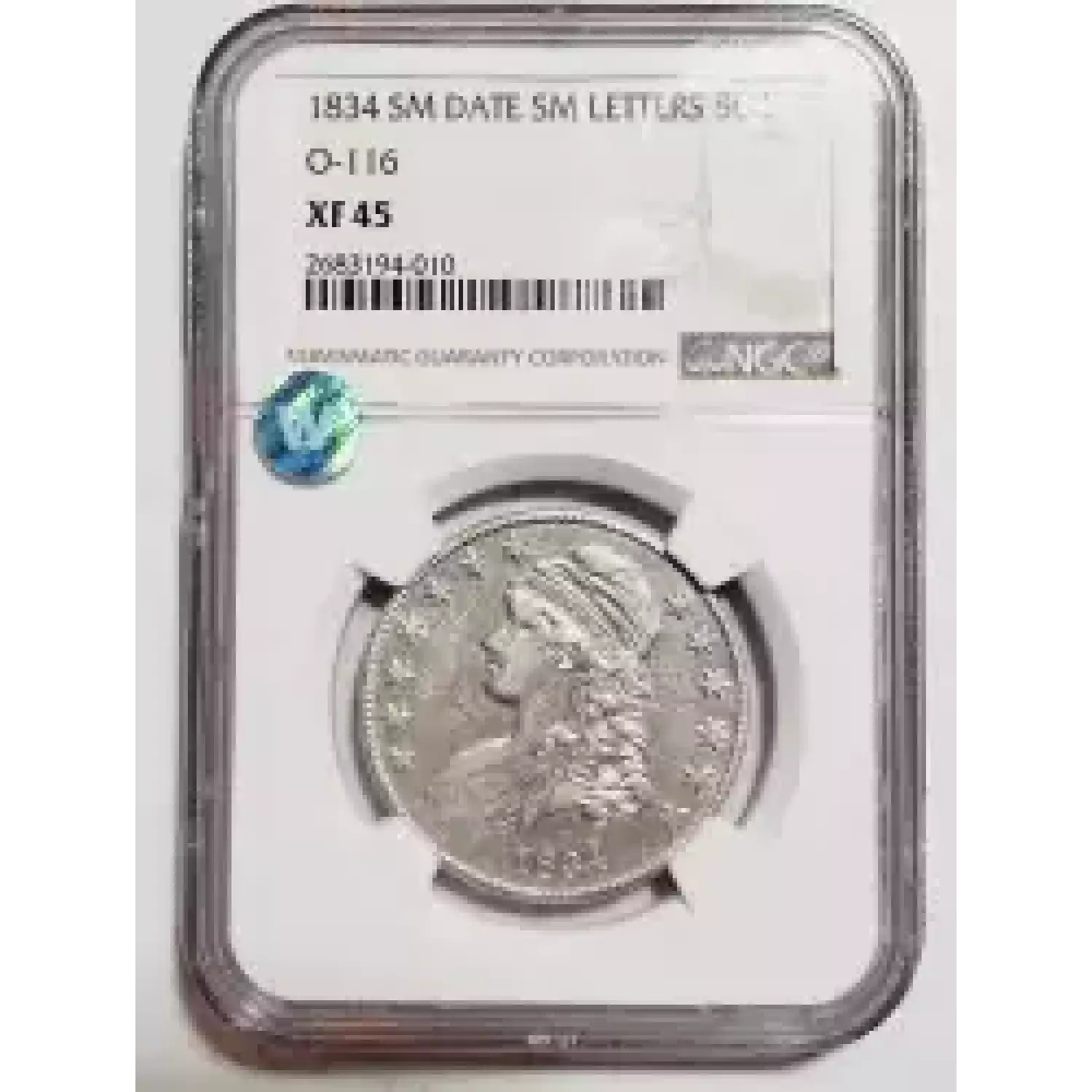 1834 Capped Bust Half Dollars NGC XF-45 SM DATE SM LETTER O-116 Sight White - Bob Paul Rare Coins