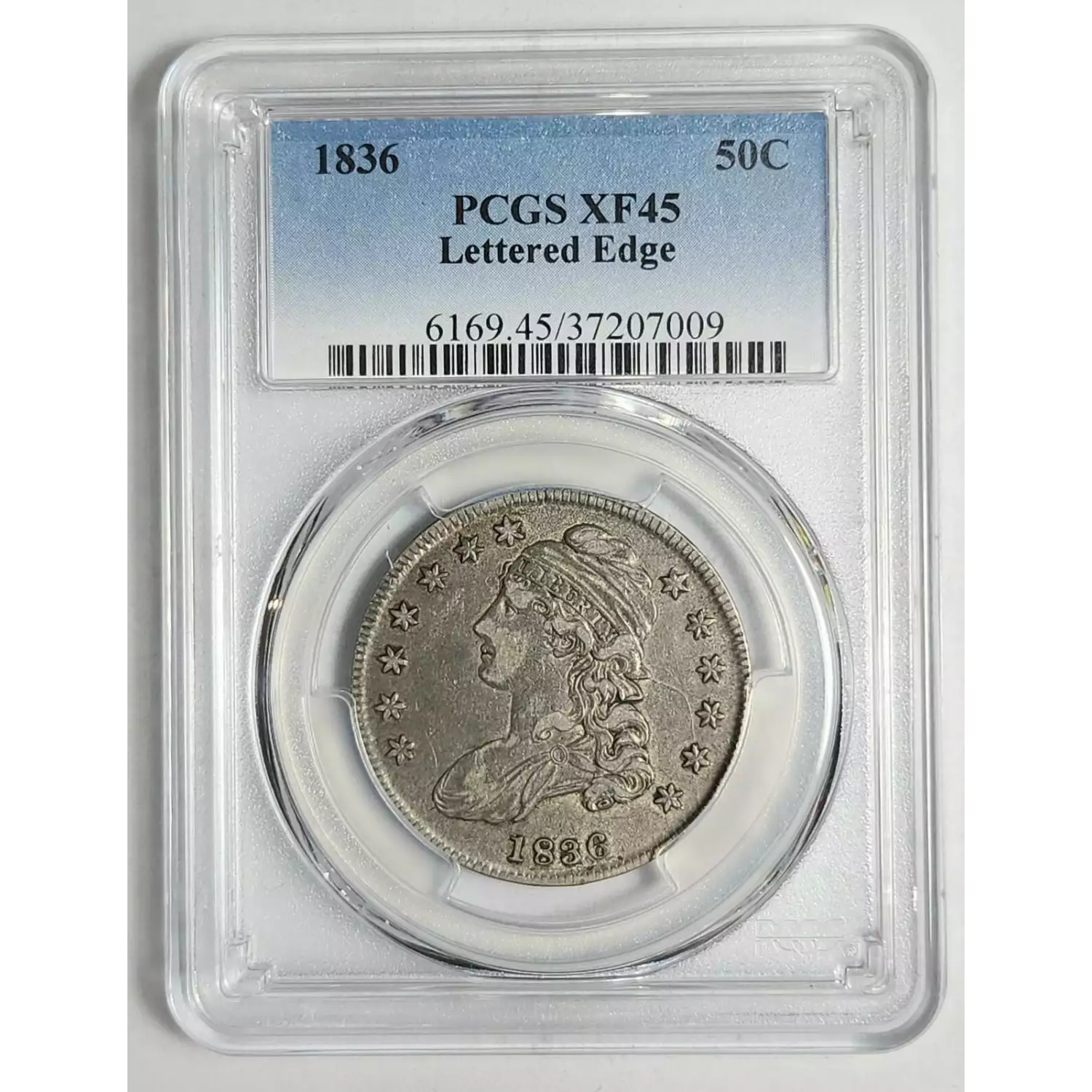 1836 Capped Bust Half Dollars PCGS XF-45 Lettered Edge - Bob Paul Rare ...