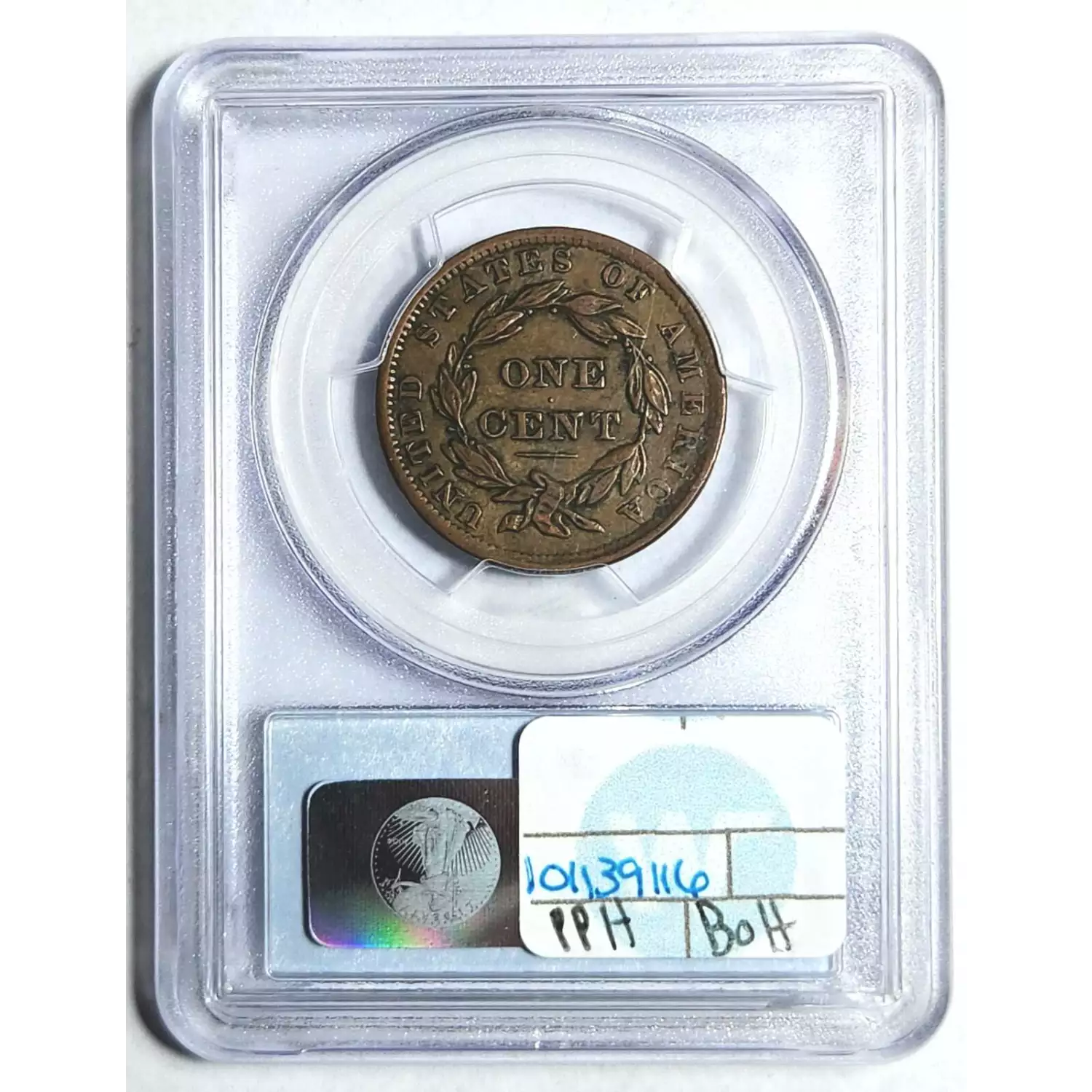 1837 Large Cents Coronet Head PCGS XF-40 BN Beaded Cords - HEAD OF 1838 ...