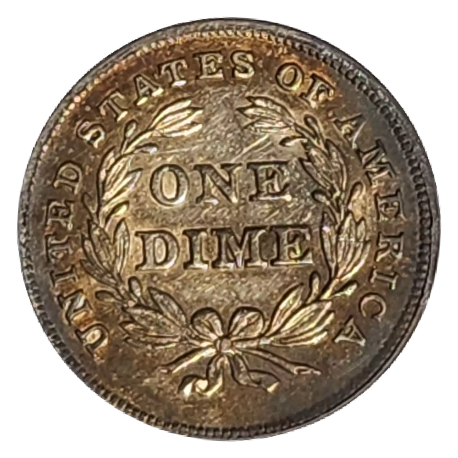 1837 Liberty Seated Dime PCGS AU-55 Seated - No Stars - Small Date ...