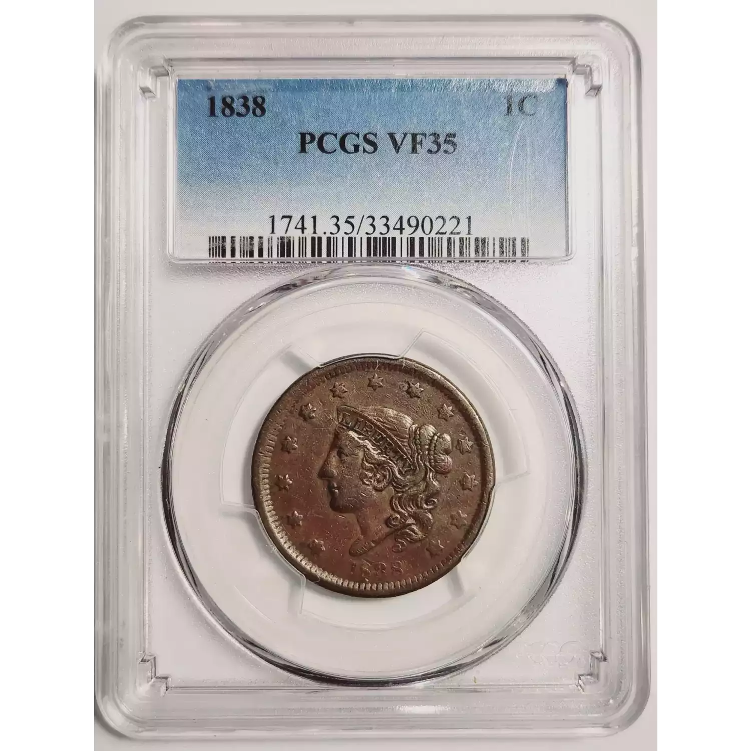 1838 BN PCGS VF-35 - Bob Paul Rare Coins