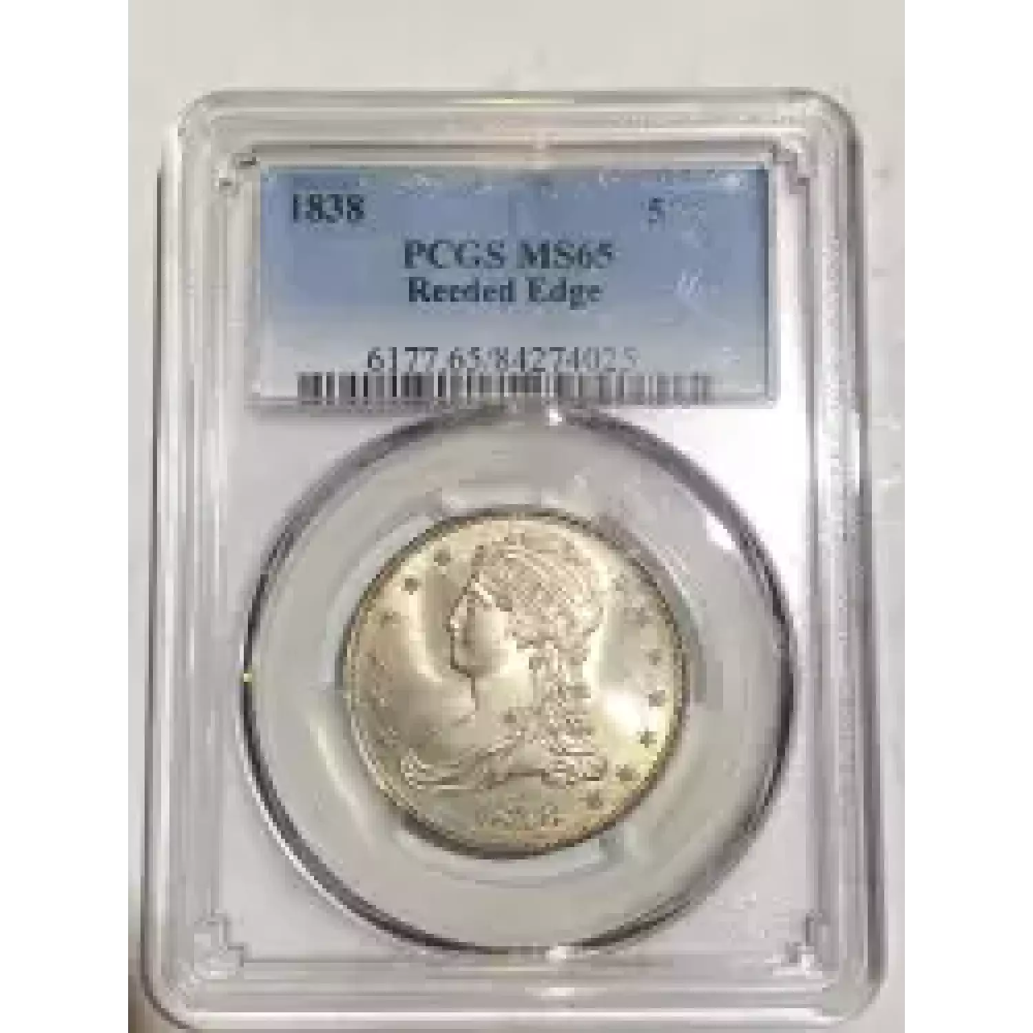 1838 Capped Bust Half Dollars, Reeded Edge PCGS MS-65 - Bob Paul Rare Coins