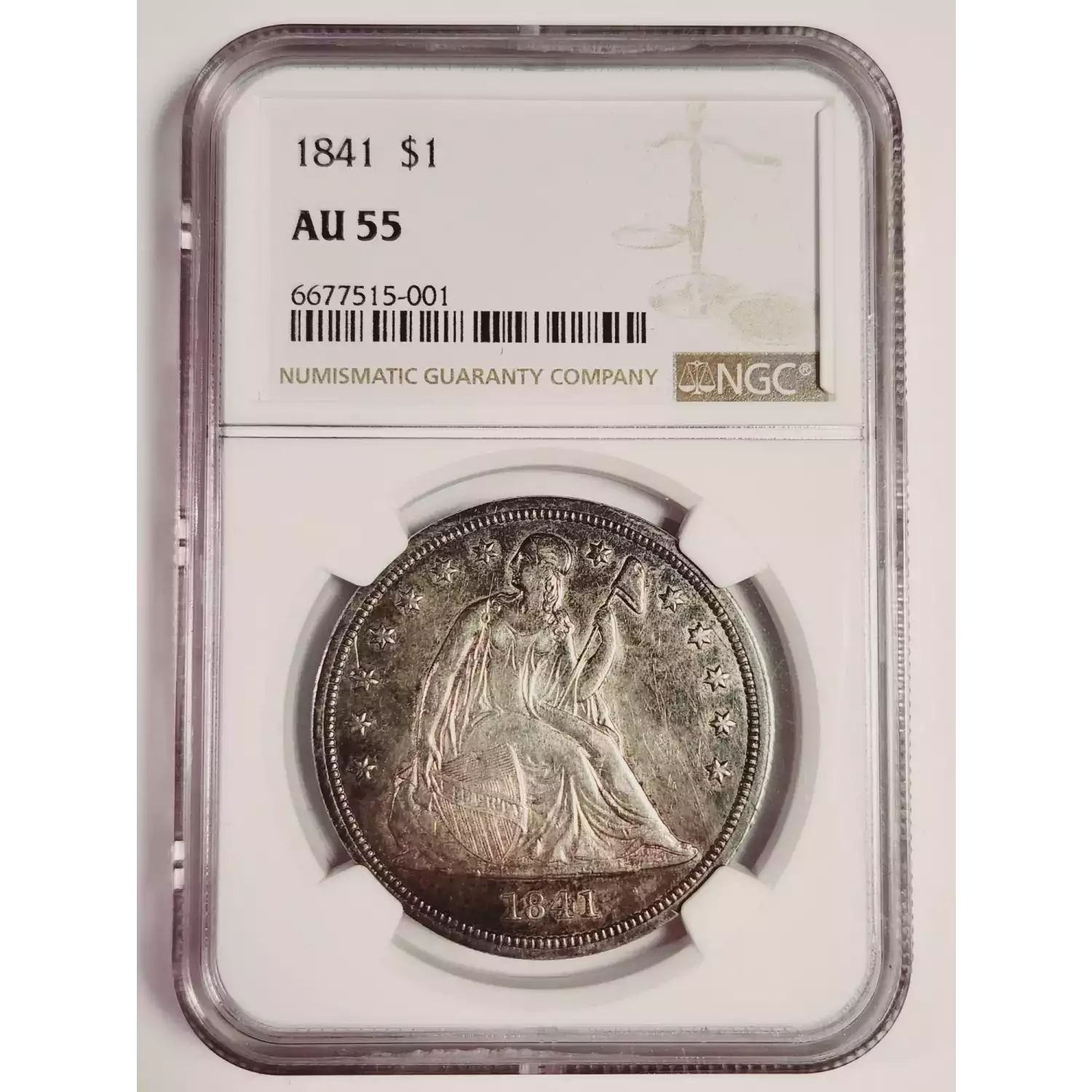1841 Liberty Seated Silver Dollars NGC AU-55 - Bob Paul Rare Coins