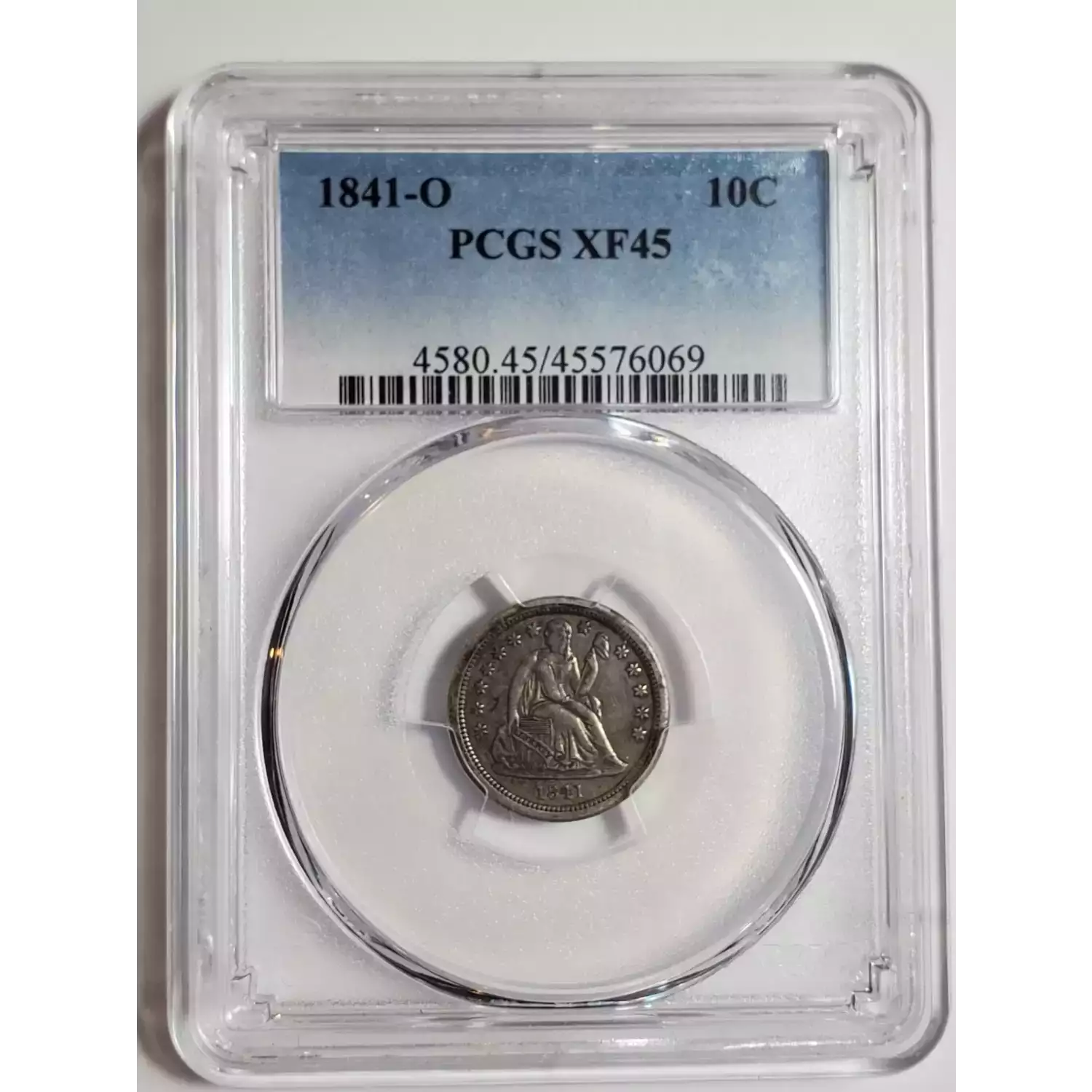 1841-O Liberty Seated Dime PCGS XF-45 - Bob Paul Rare Coins