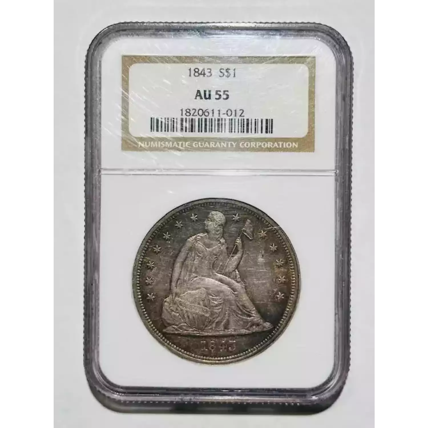 1843 Liberty Seated Silver Dollars NGC AU-55 - Bob Paul Rare Coins