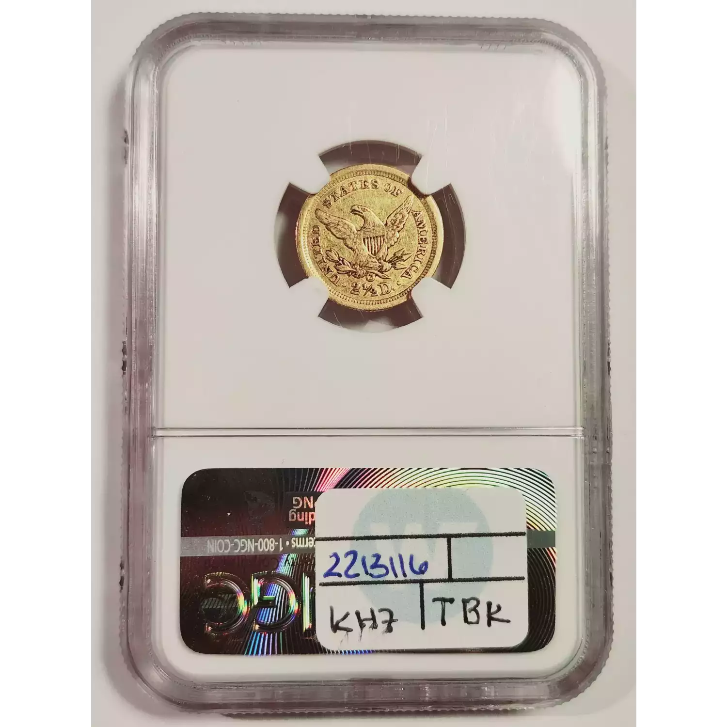 1843-O $2.50 Gold Liberty Head Quarter Eagle NGC AU-55 O - Bob Paul Rare Coins