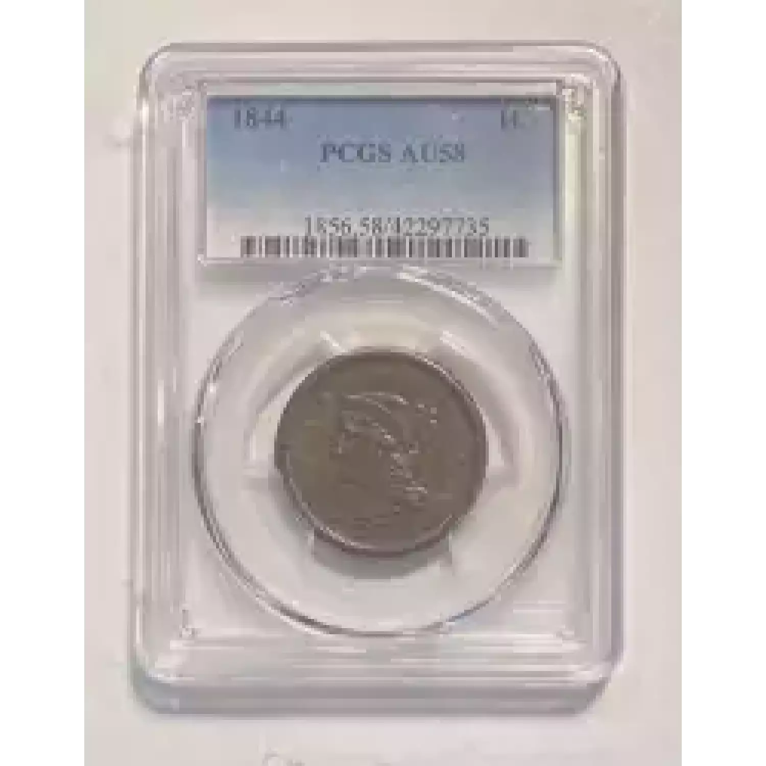 1844 Braided Hair Cent PCGS AU-58 BN - Bob Paul Rare Coins