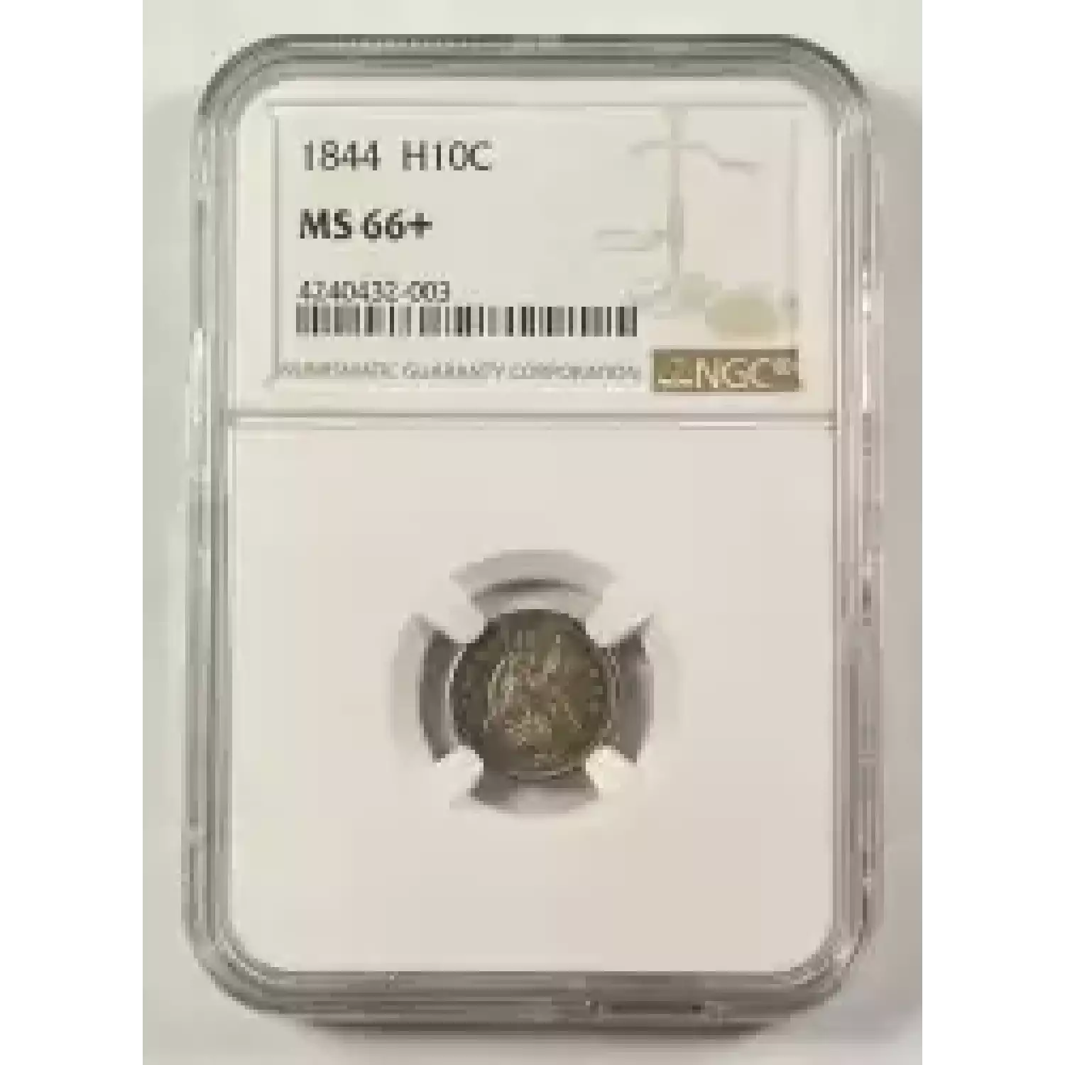 1844 Liberty Seated Half Dime NGC MS-66+ - Bob Paul Rare Coins