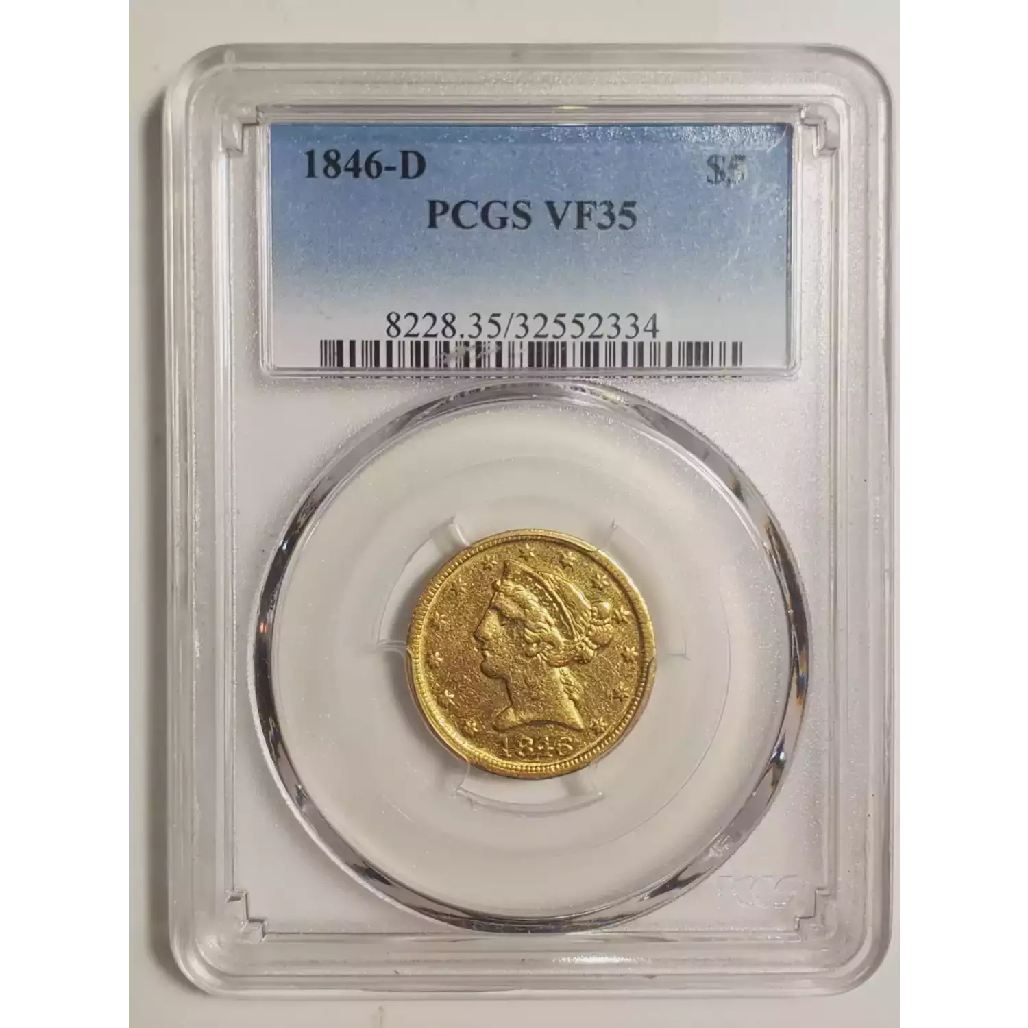 1846-D Gold Half Eagles Liberty Head PCGS VF-35 - Bob Paul Rare Coins
