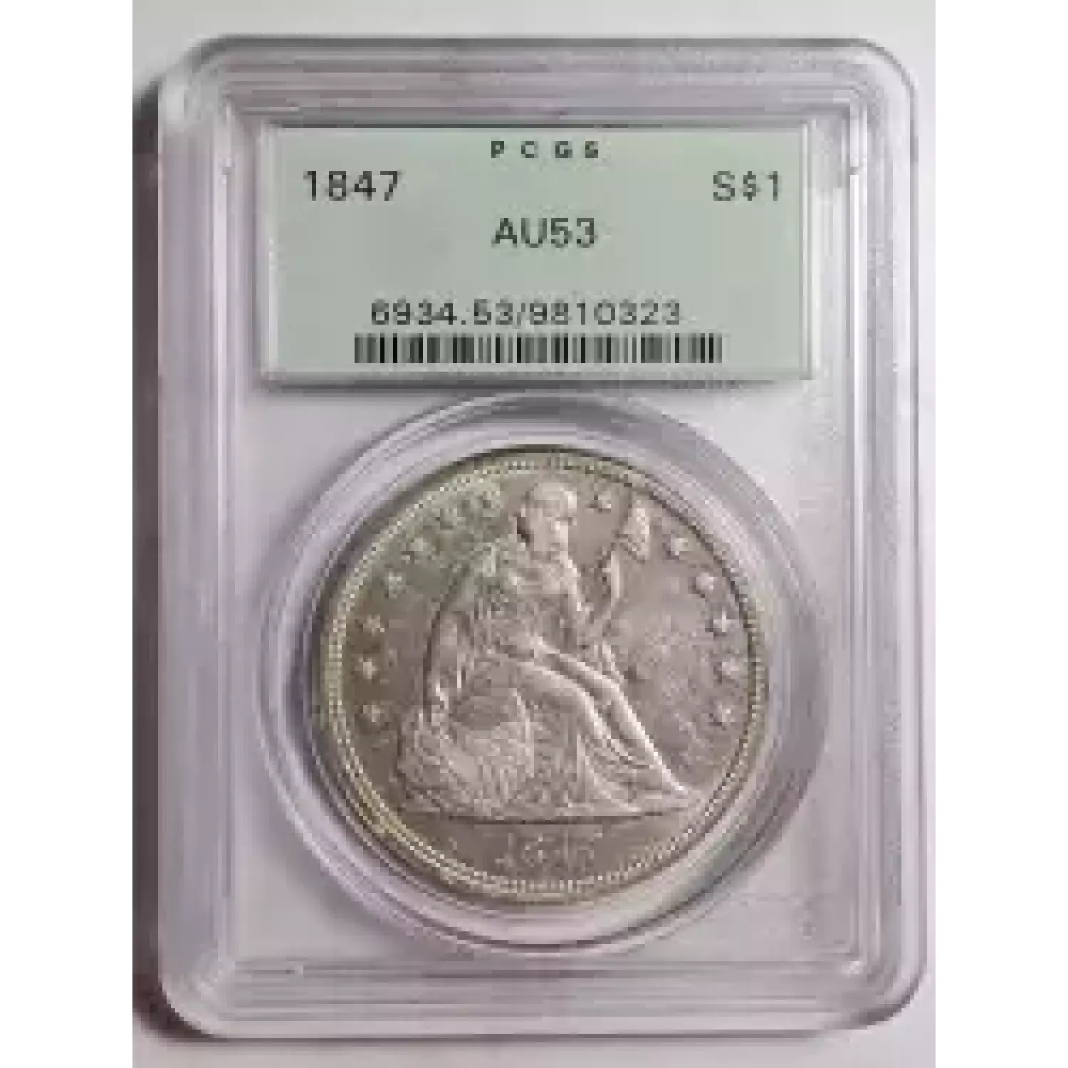 1847 Liberty Seated Silver Dollars PCGS AU-53 - Bob Paul Rare Coins