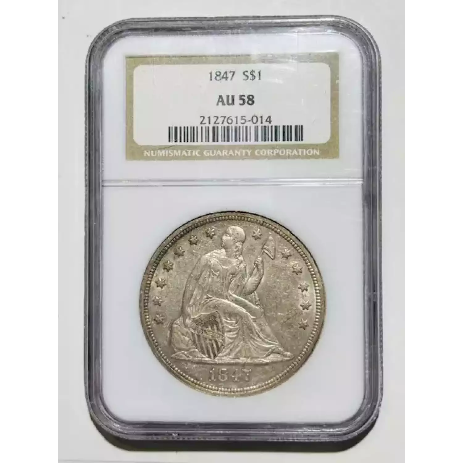 1847 Liberty Seated Silver Dollars NGC AU-58 - Bob Paul Rare Coins