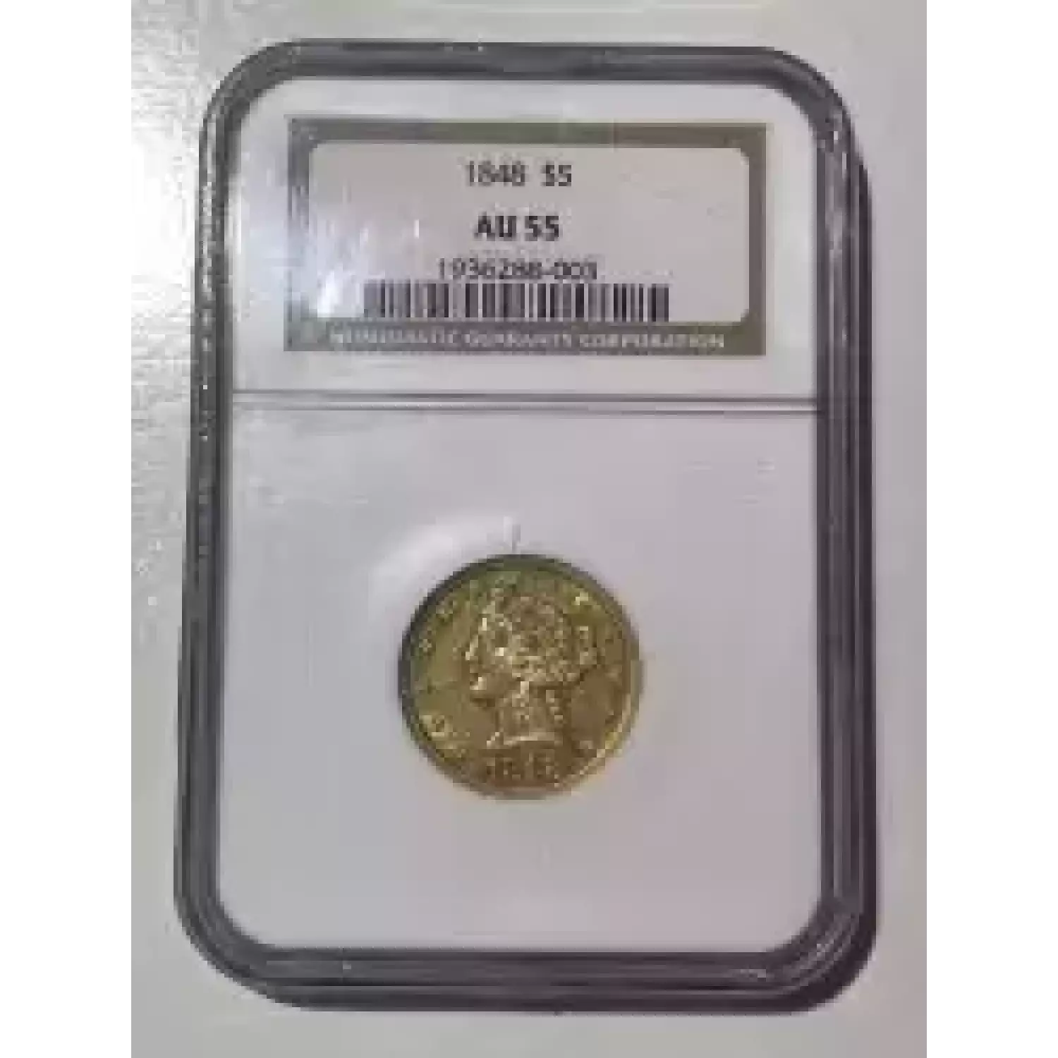 1848 Gold Half Eagles Liberty Head NGC AU-55 - Bob Paul Rare Coins
