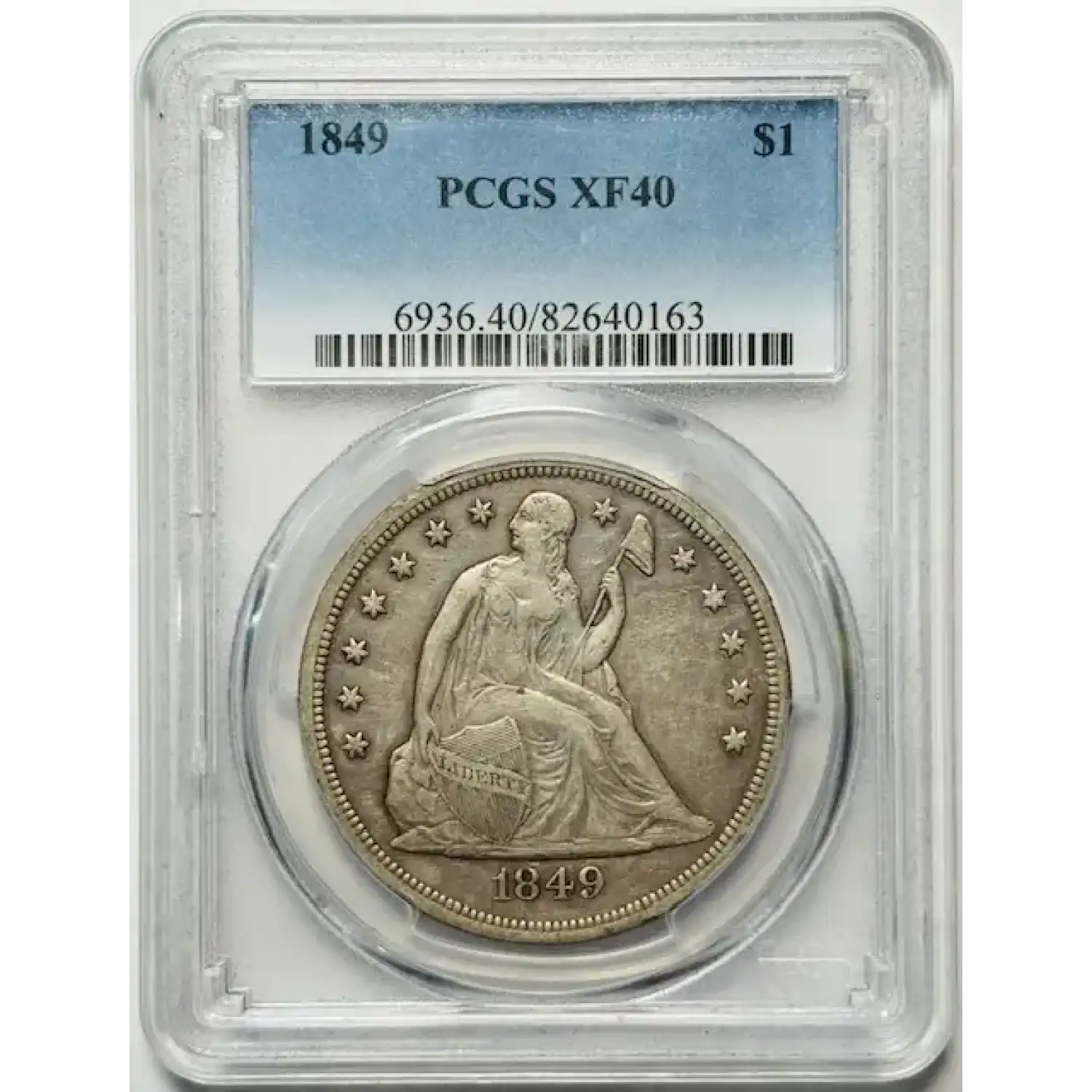 1849 Liberty Seated Silver Dollars PCGS XF-40 - Bob Paul Rare Coins